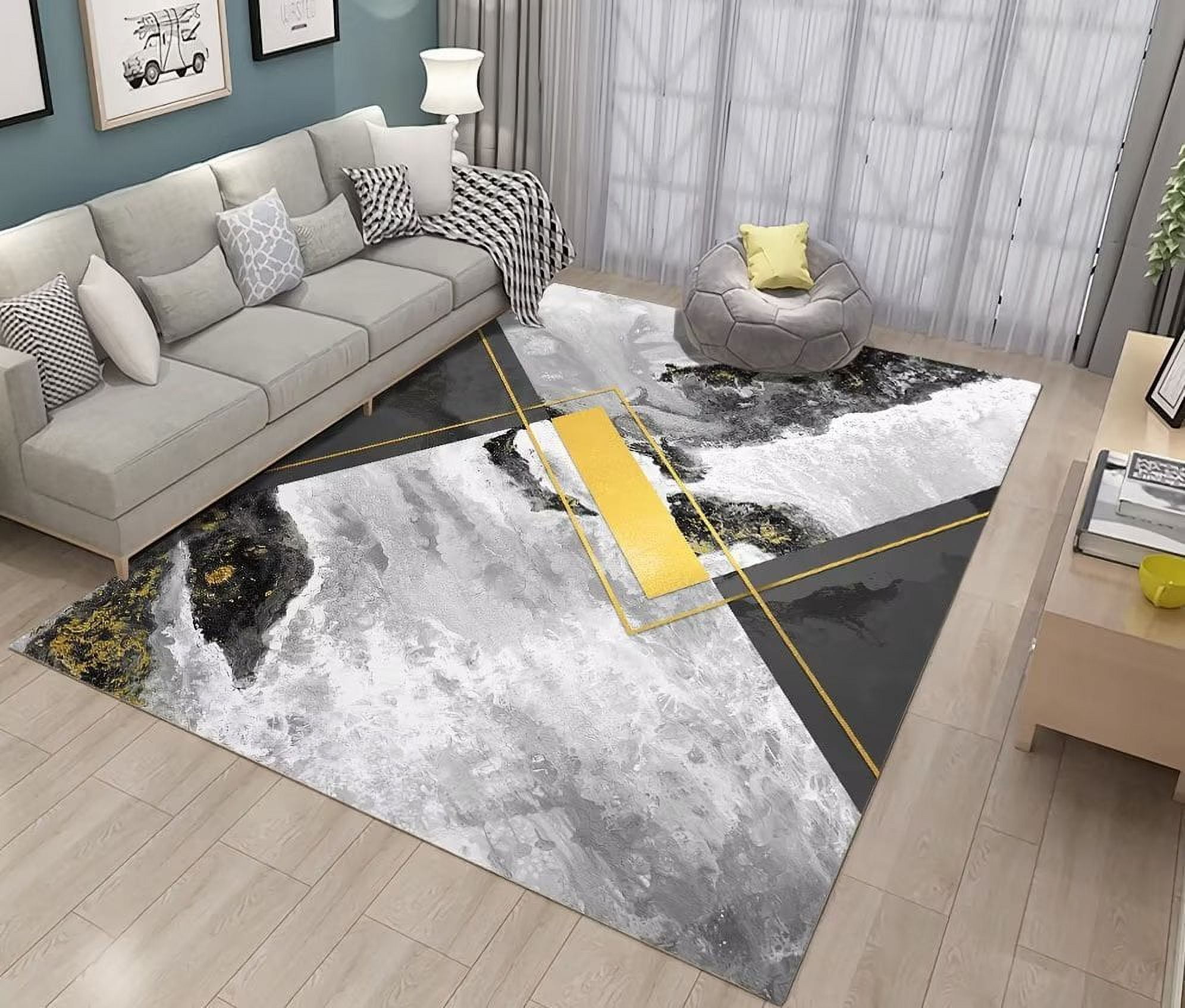 Fashionable Minimalist Carpets Living Room Light Luxury Geometry Large ...