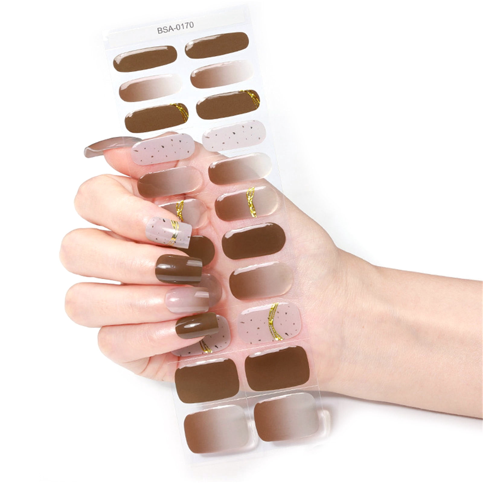 Fashionable Nails Art Manicure Accessories Full Covers Nails Strips UV ...