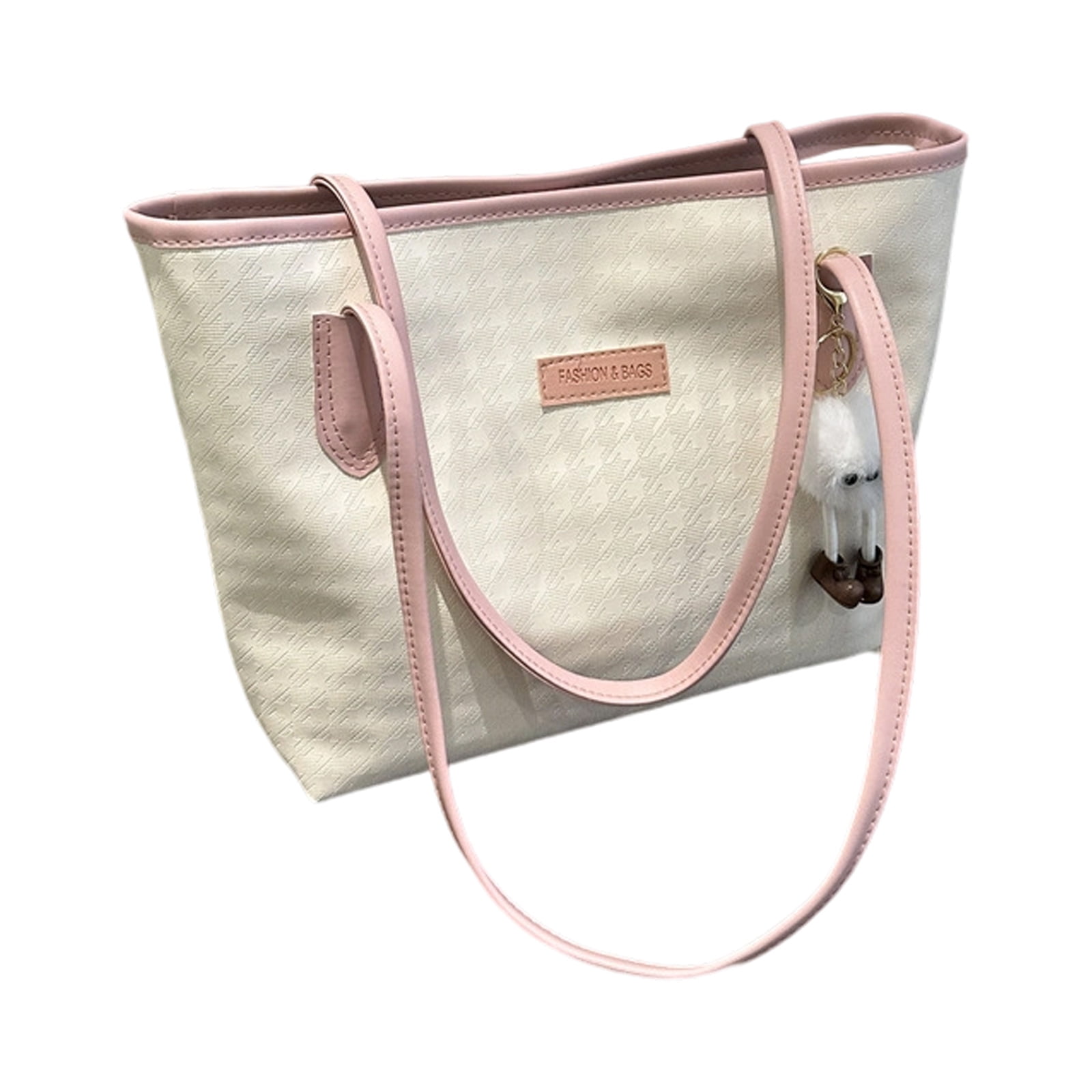 Fashionable PU Hand Bag For Women Houndstooth Pattern Waterproof ...