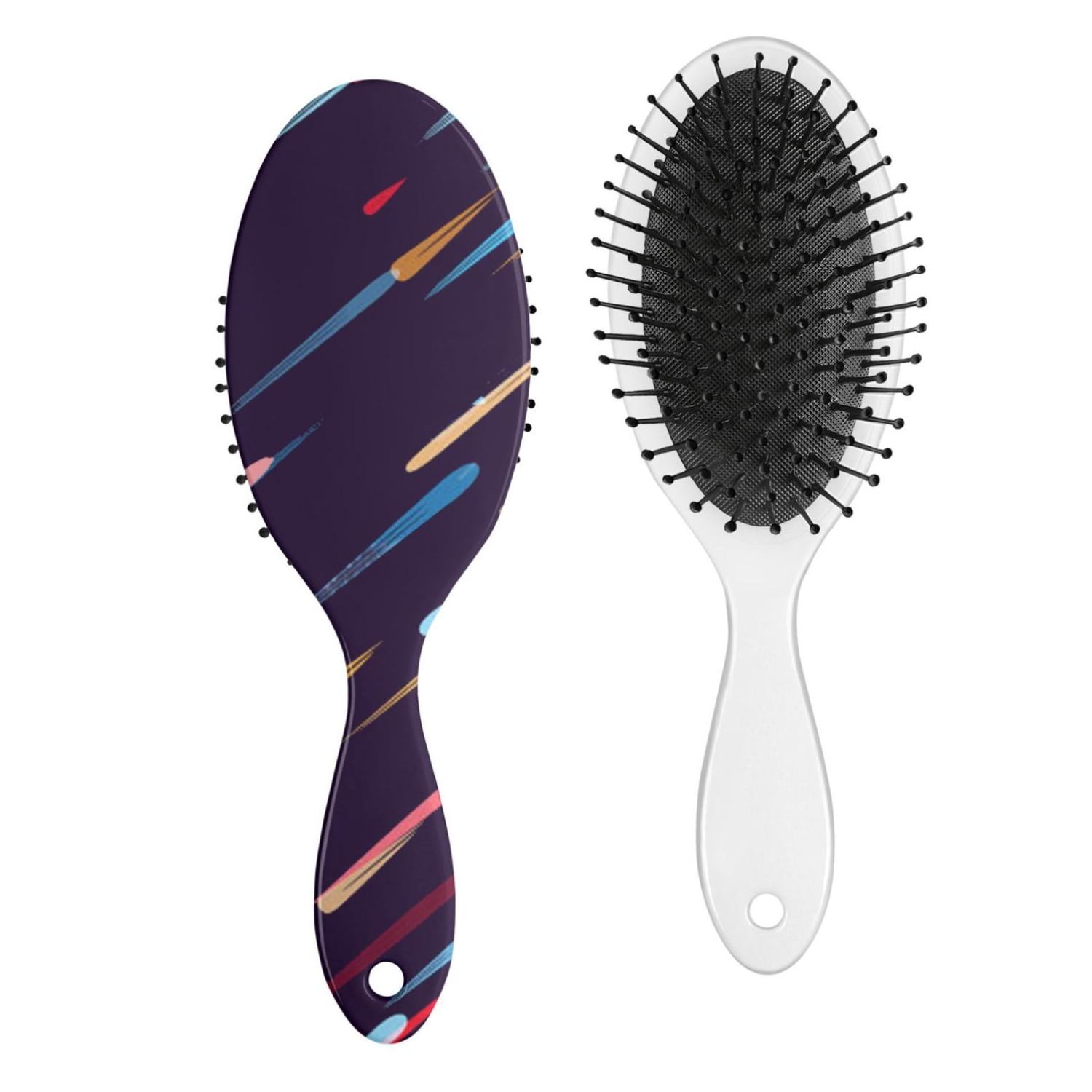 Fashionable Psychedelic Art Hair Brush, Tie Dye Inspired Paddle Comb ...