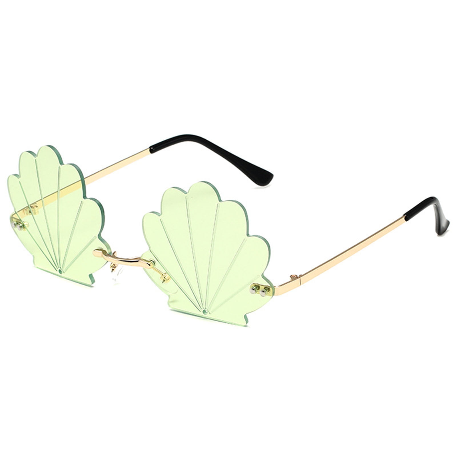 Fashionable Rimless Shell Sun Glasses with Fun Designs Perfect for ...