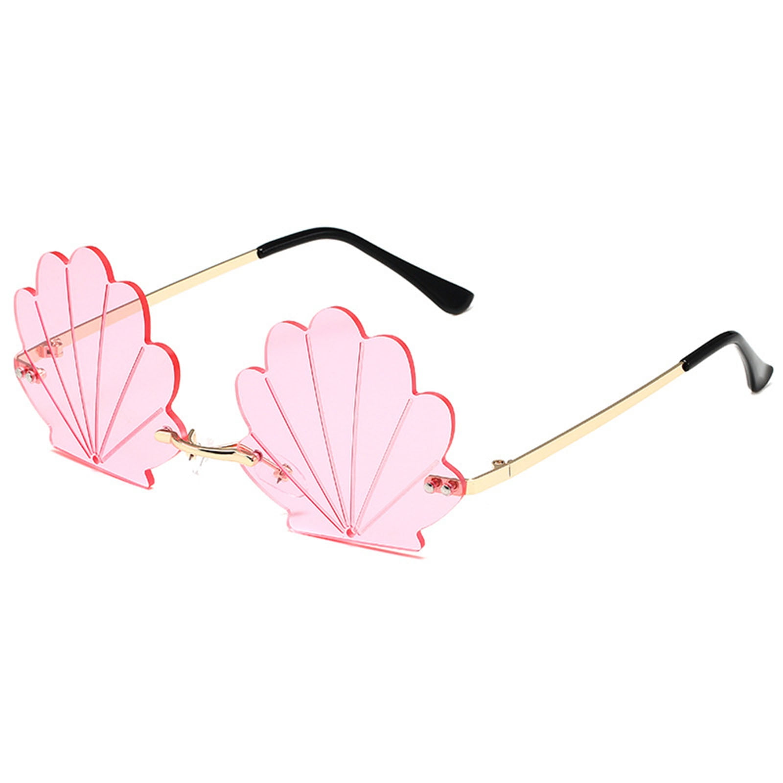 Fashionable Rimless Shell Sun Glasses with Fun Designs Perfect for ...