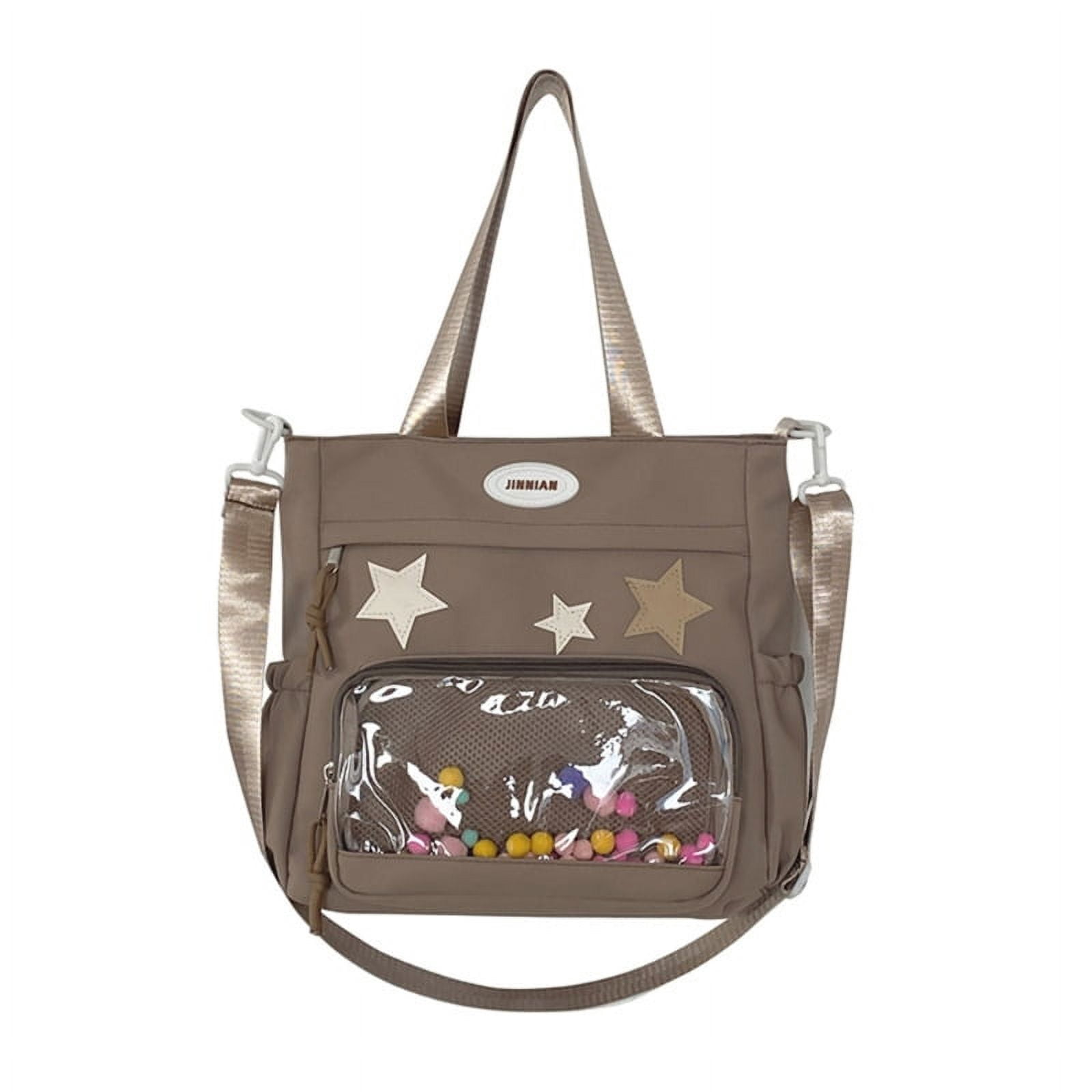 Fashionable Shoulder Bag Nylon Crossbody Bag See through Functional ...