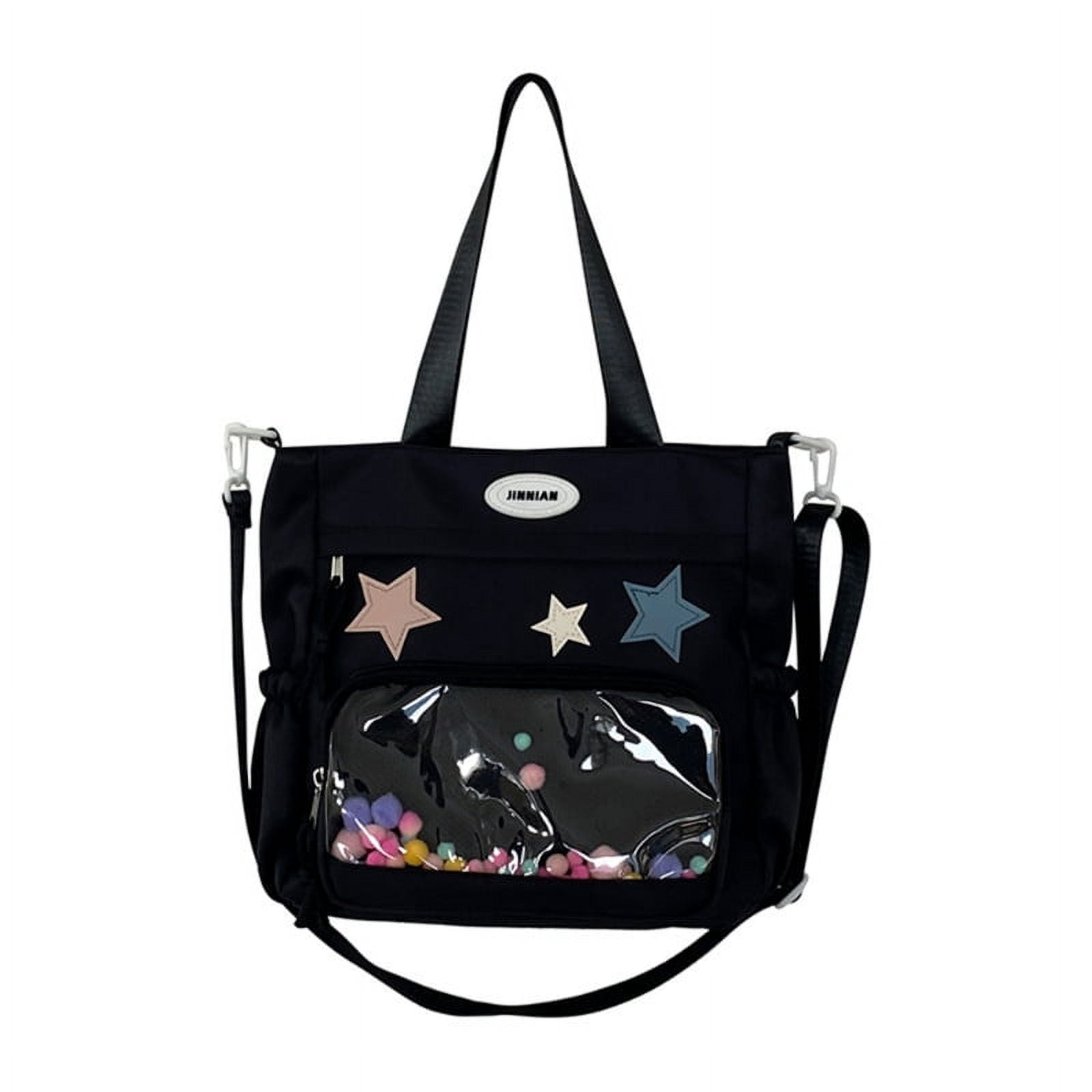 Fashionable Shoulder Bag Nylon Crossbody Bag See through Functional ...