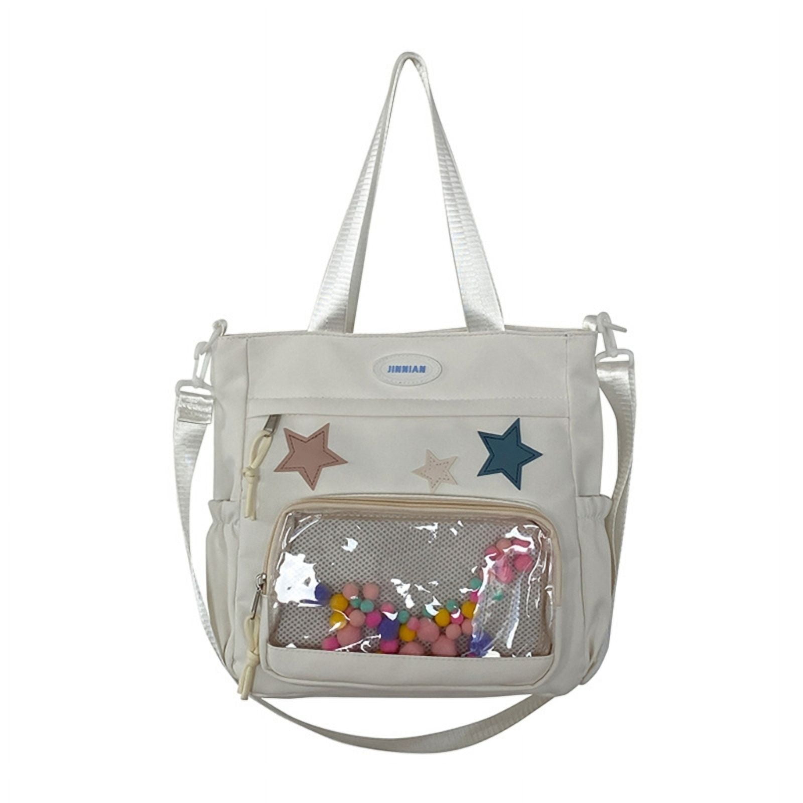 Fashionable Shoulder Bag Nylon Crossbody Bag See through Functional ...