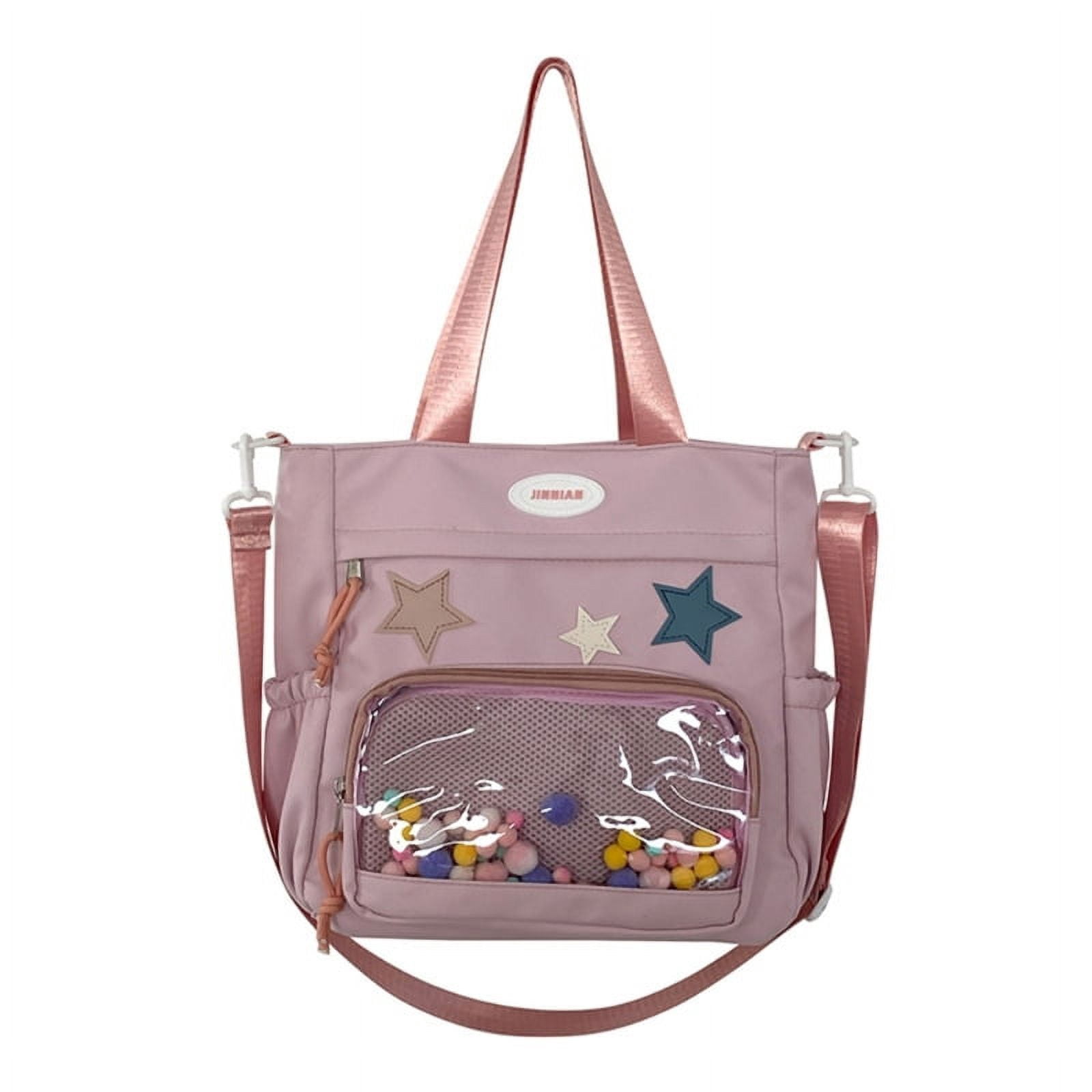 Fashionable Shoulder Bag Nylon Crossbody Bag See through Functional ...