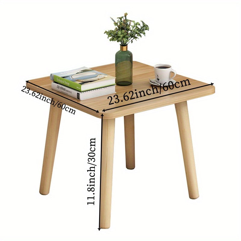 Fashionable Solid Wood Rectangular Side Table, Modern Minimalist Style ...