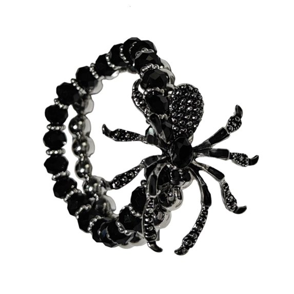 Fashionable Spiders Bracelet with Rhinestones Adjustable Alloy Jewelry ...