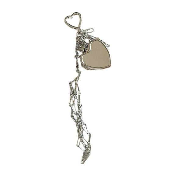 Fashionable Stainless Steel Keychain Pouches With Heart Star Designs ...