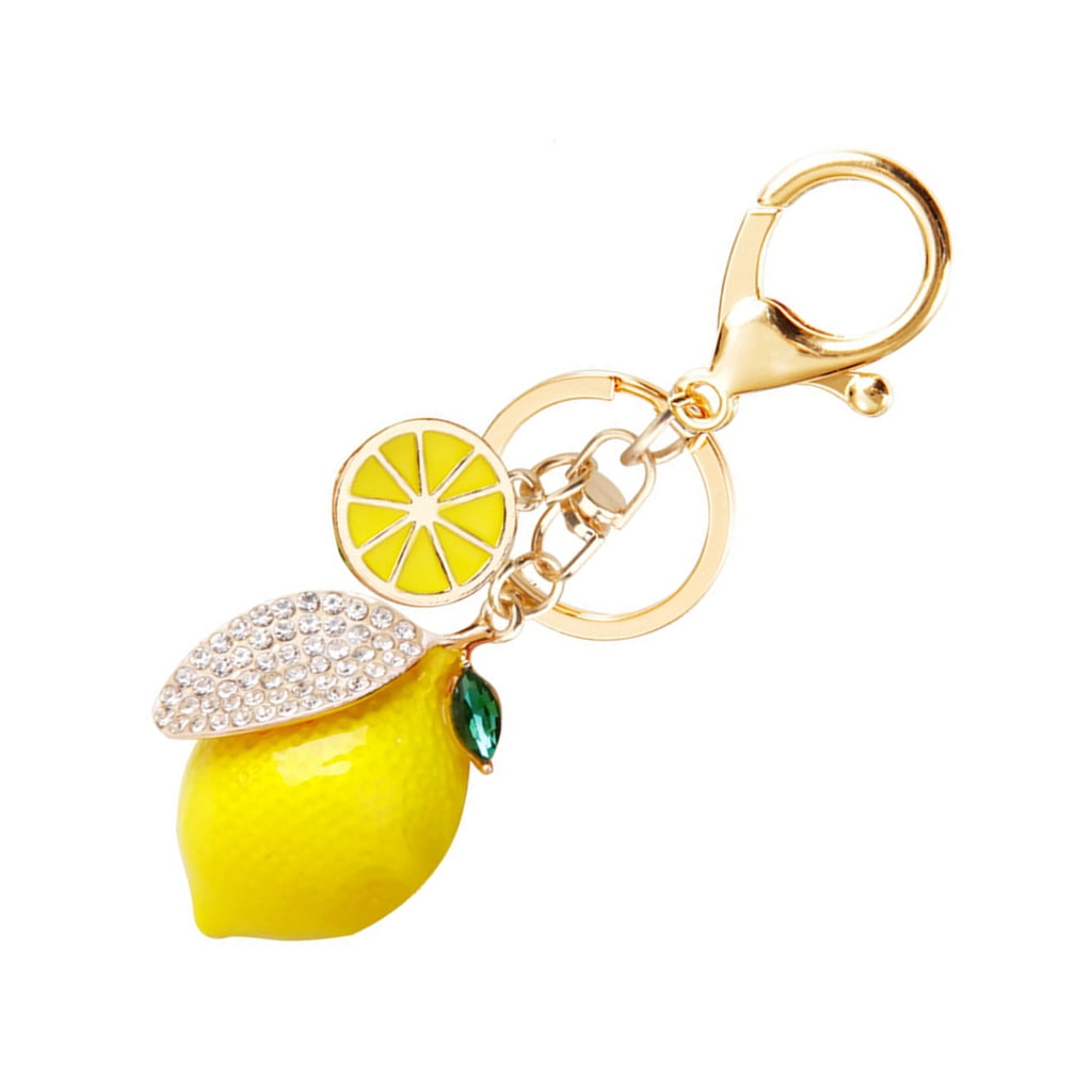 Fashionable Styles Lemon Keychain Pendant Charm Decoration for Sweet Girls - Walmart.com