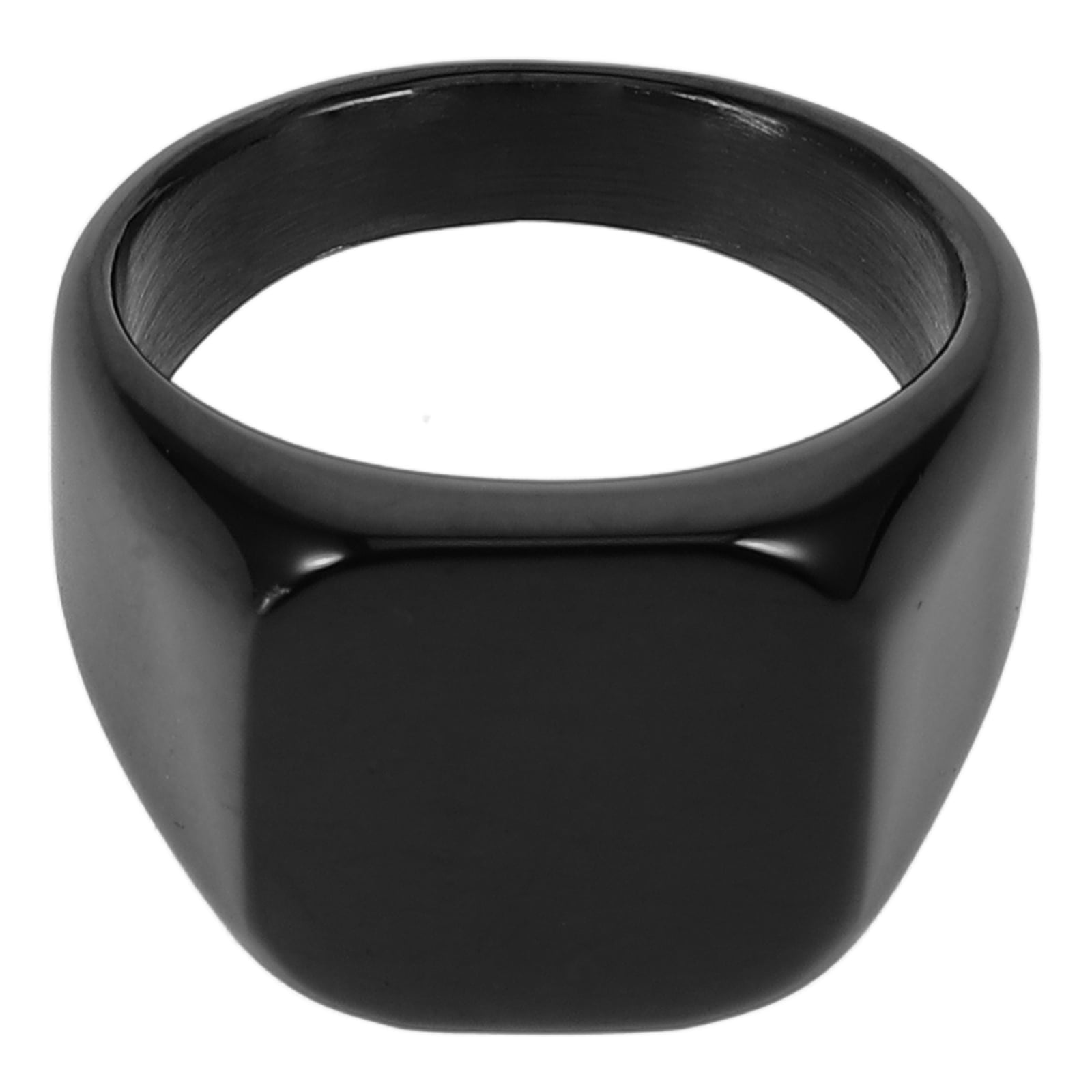 Fashionable Titanium Steel Ring Exquisite Square Ring Finger Jewelry ...