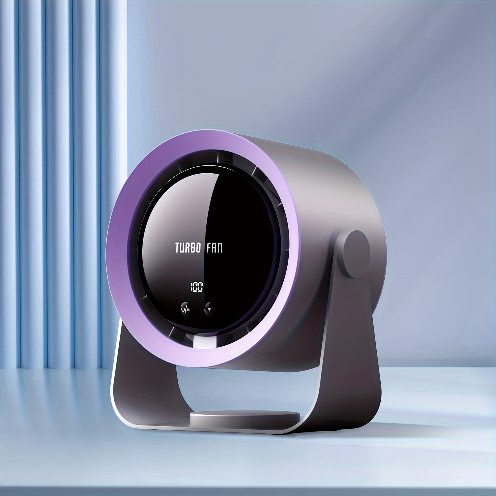 Fashionable Usb Charging Fan, Digital Display 100-Speed High-Speed ...