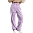 Fashionable Women's Casual And Comfortable Sweatpants,Light Purple XL ...