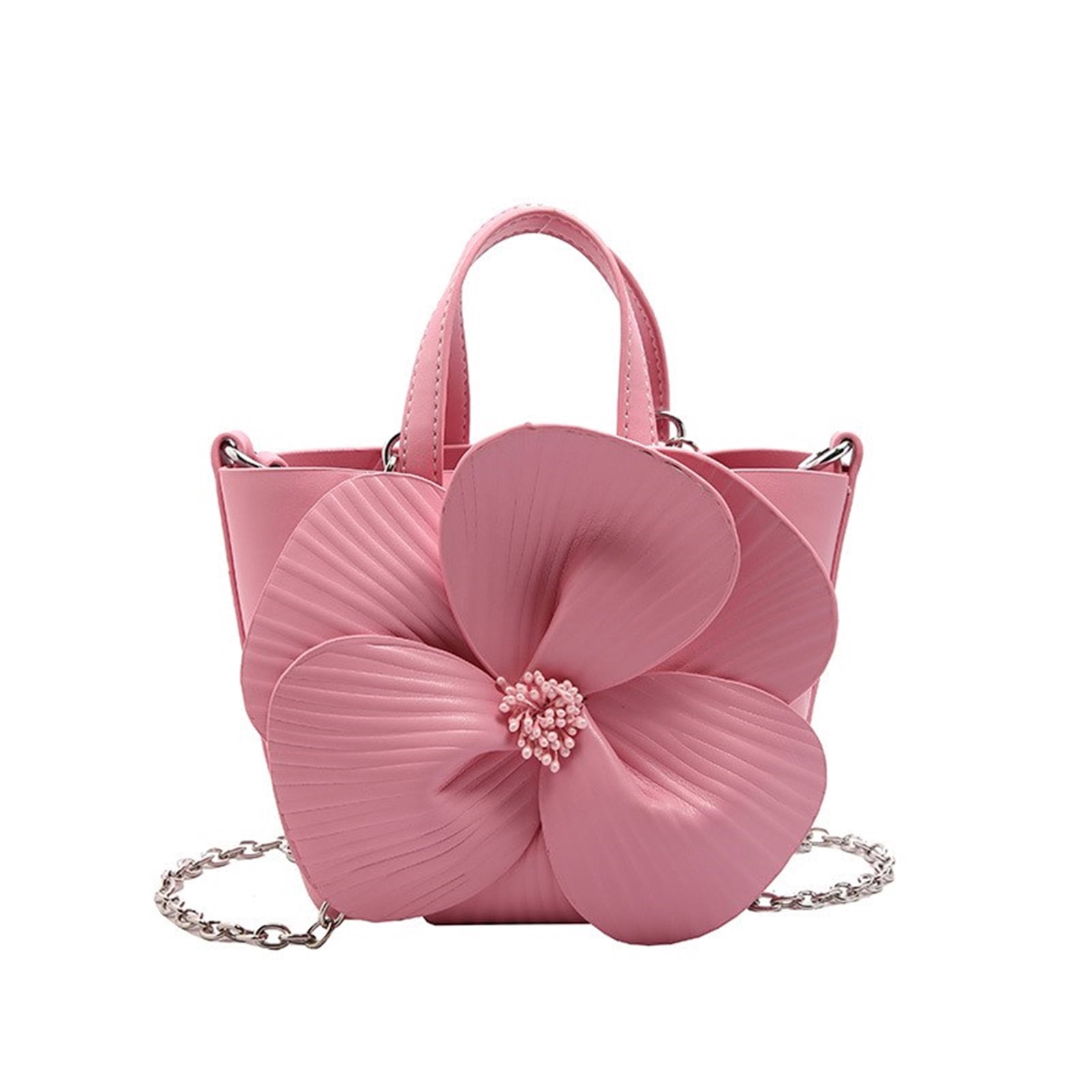 Fashionable Womens Elegant Chain Strap Shoulder Handbag PU Leather ...