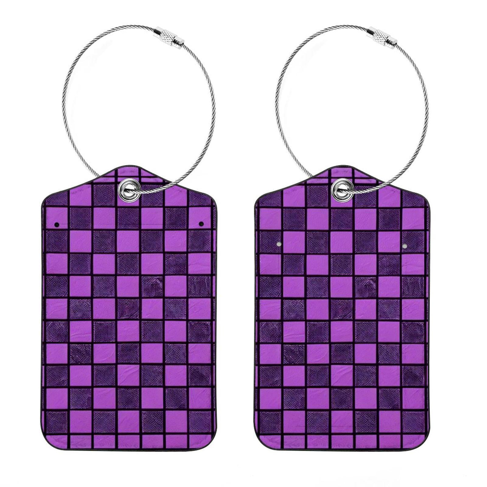 Fashionable and Functional, Set of 2 Luggage Tags with Flap Cover for ...
