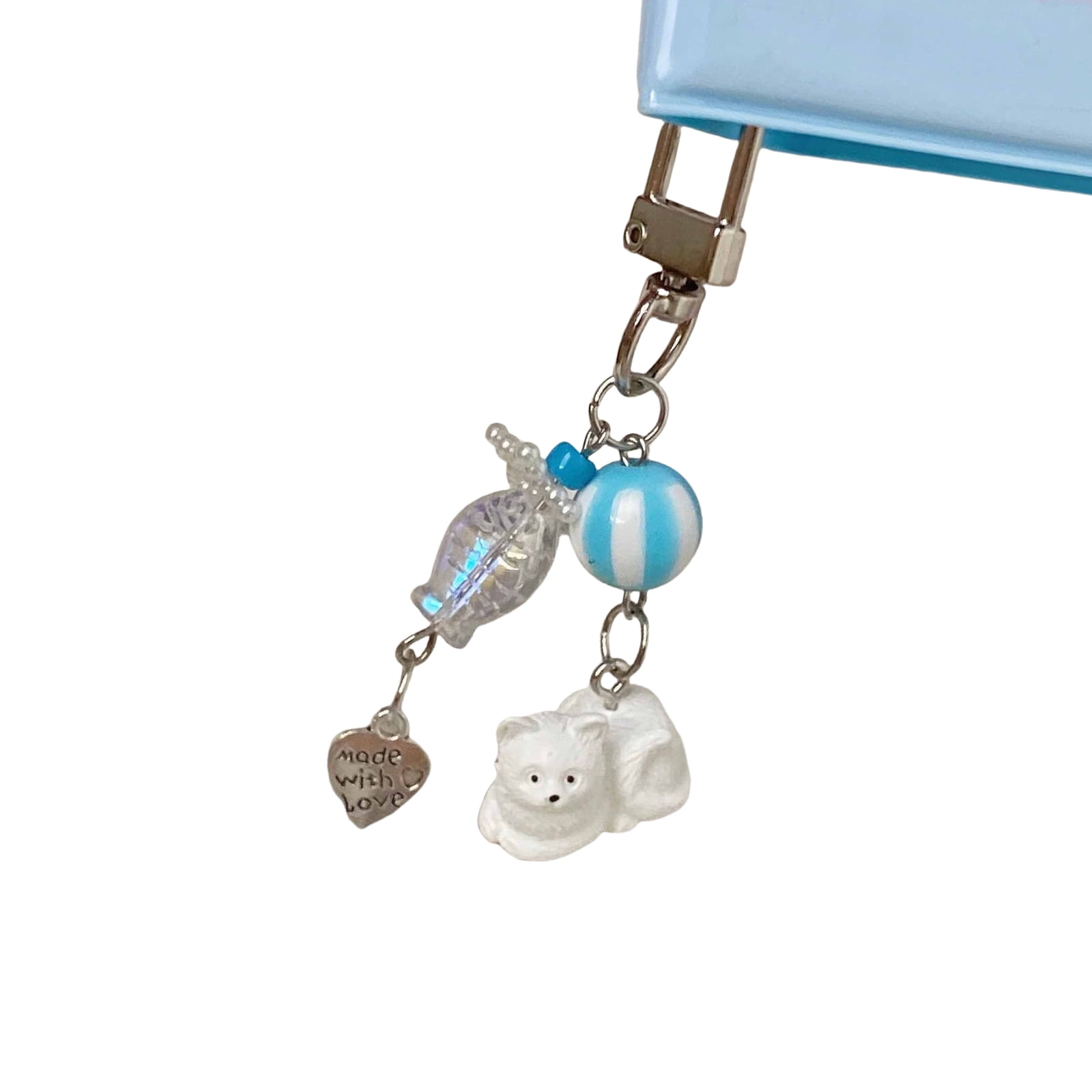 Fashionable and Plush Chain Charm Pendant Comfortable Key Holder ...