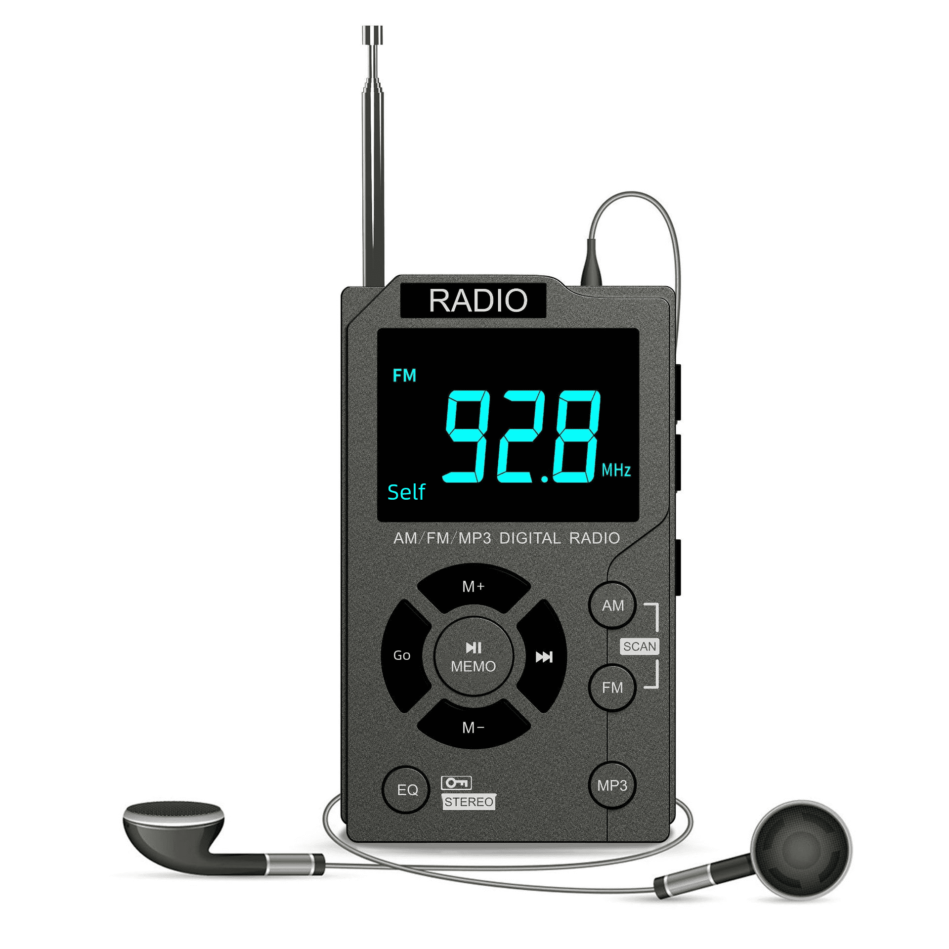 Fashionable radio durable portable reliable practical radio manual FM ...