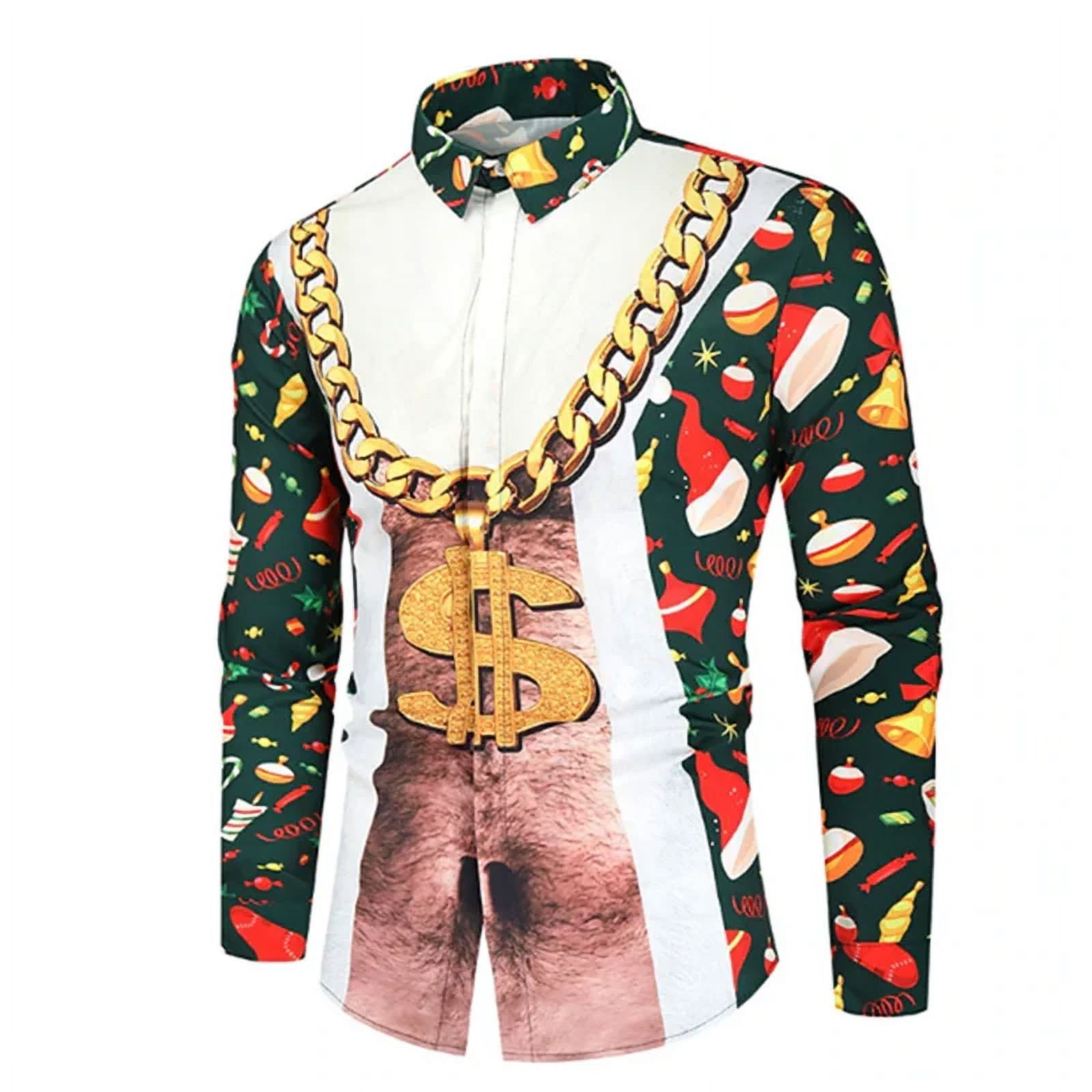 Fashionable shirt for men muscular funny hip hop HD pattern soft and ...