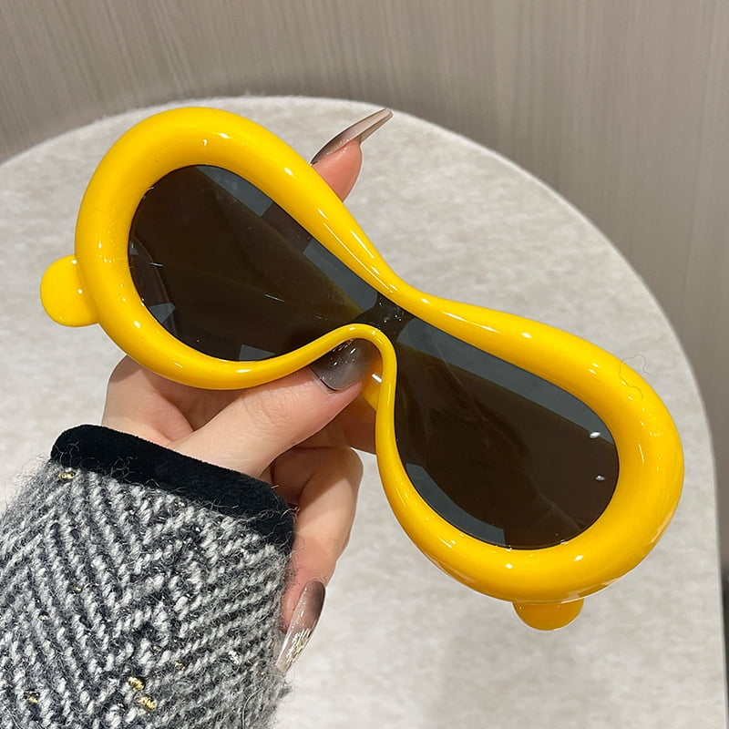 Fashionable street style sunglasses, quirky and fun inflatable cute ...