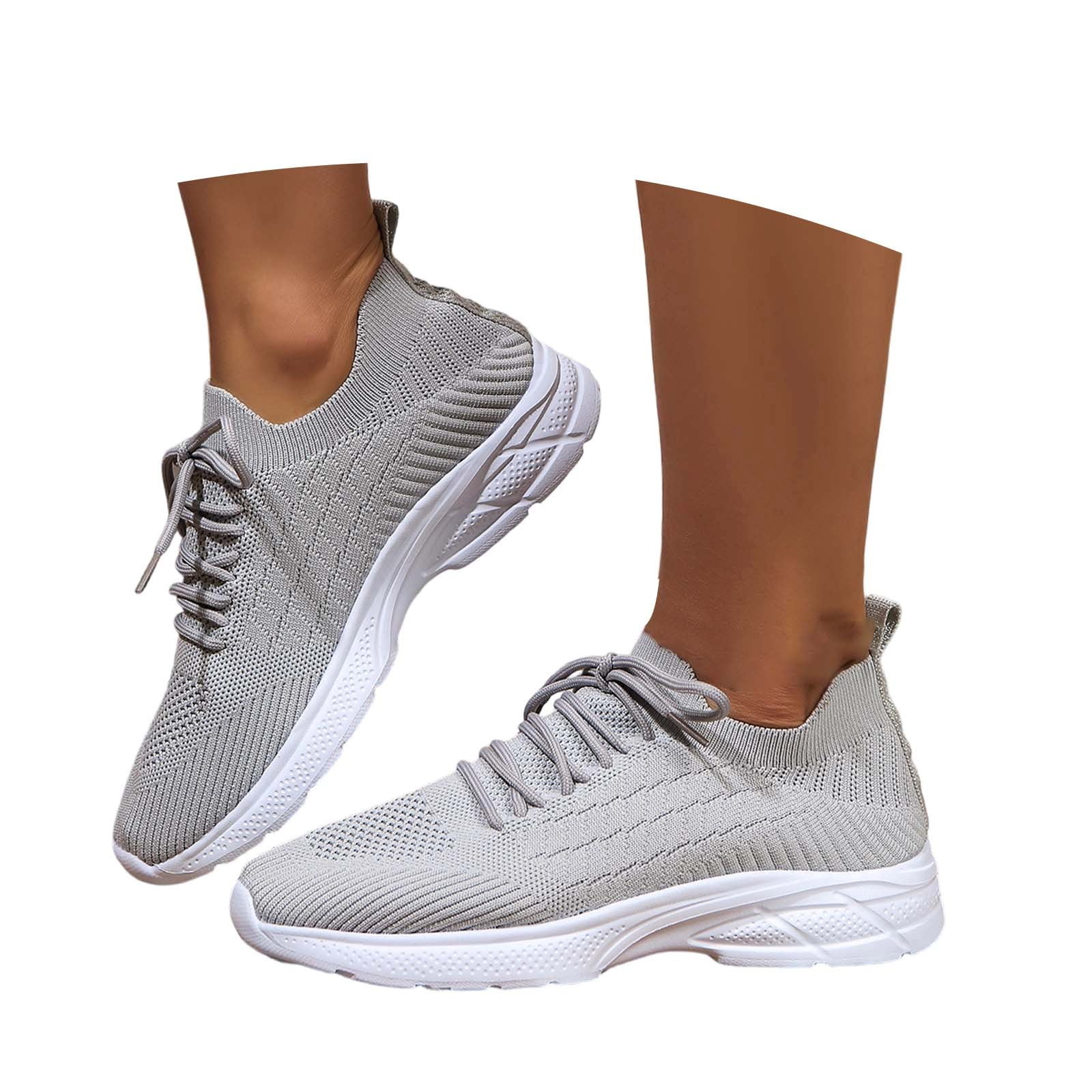 Fashionable and versatile Lightweight Sports Shoes Knit Mesh Sneakers ...