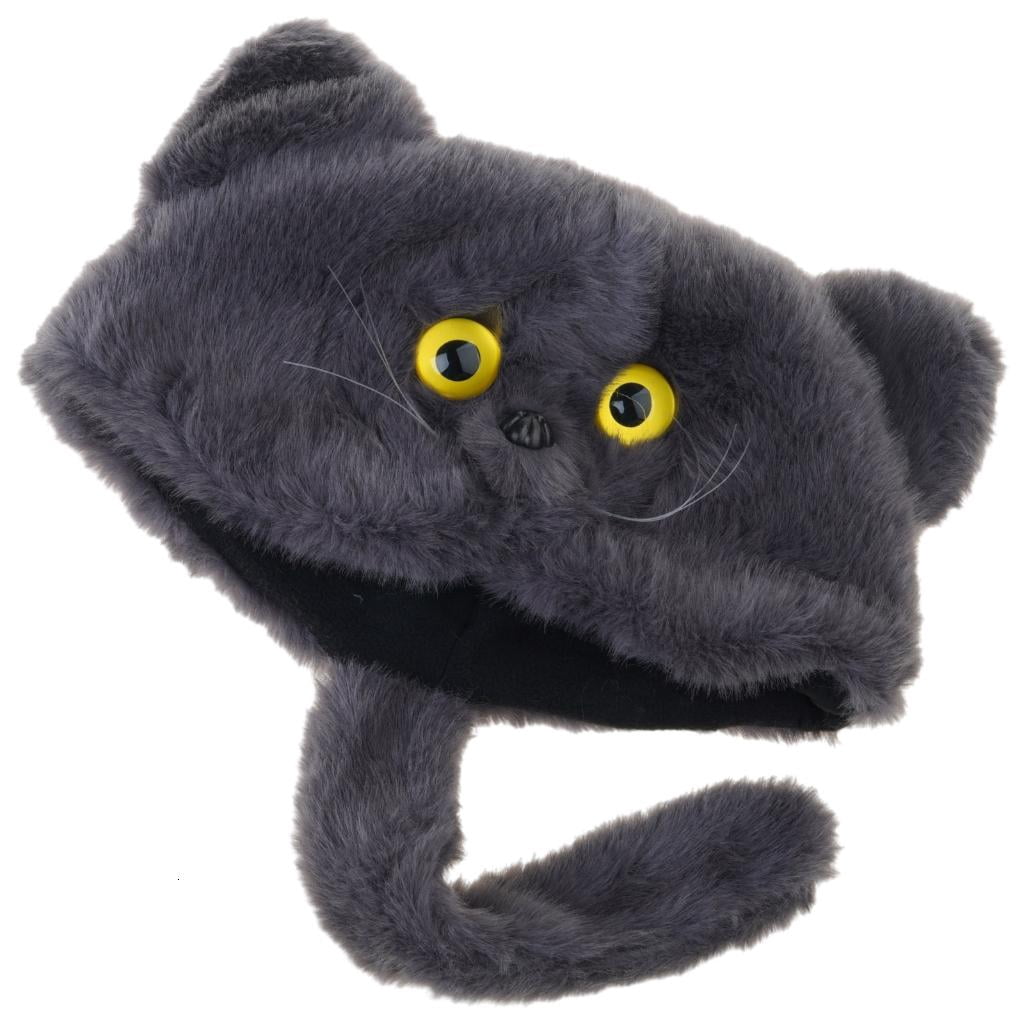 FashionableFur--Plush Hat With Windproof Design Cartoon Cats Ear Fleece ...