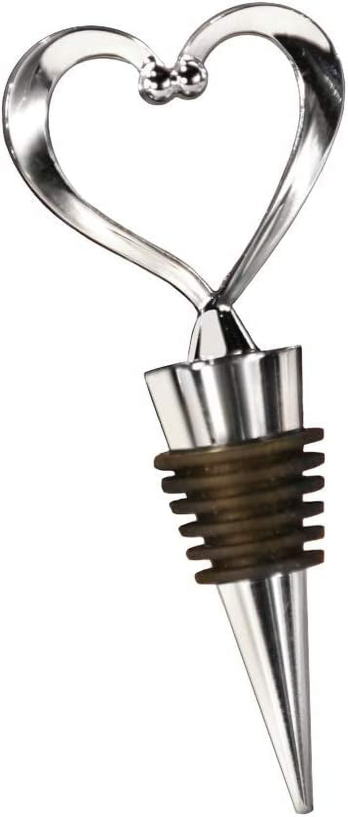 Fashioncraft Heart Wine Bottle Stopper, Decorative Beverage Cork Topper ...