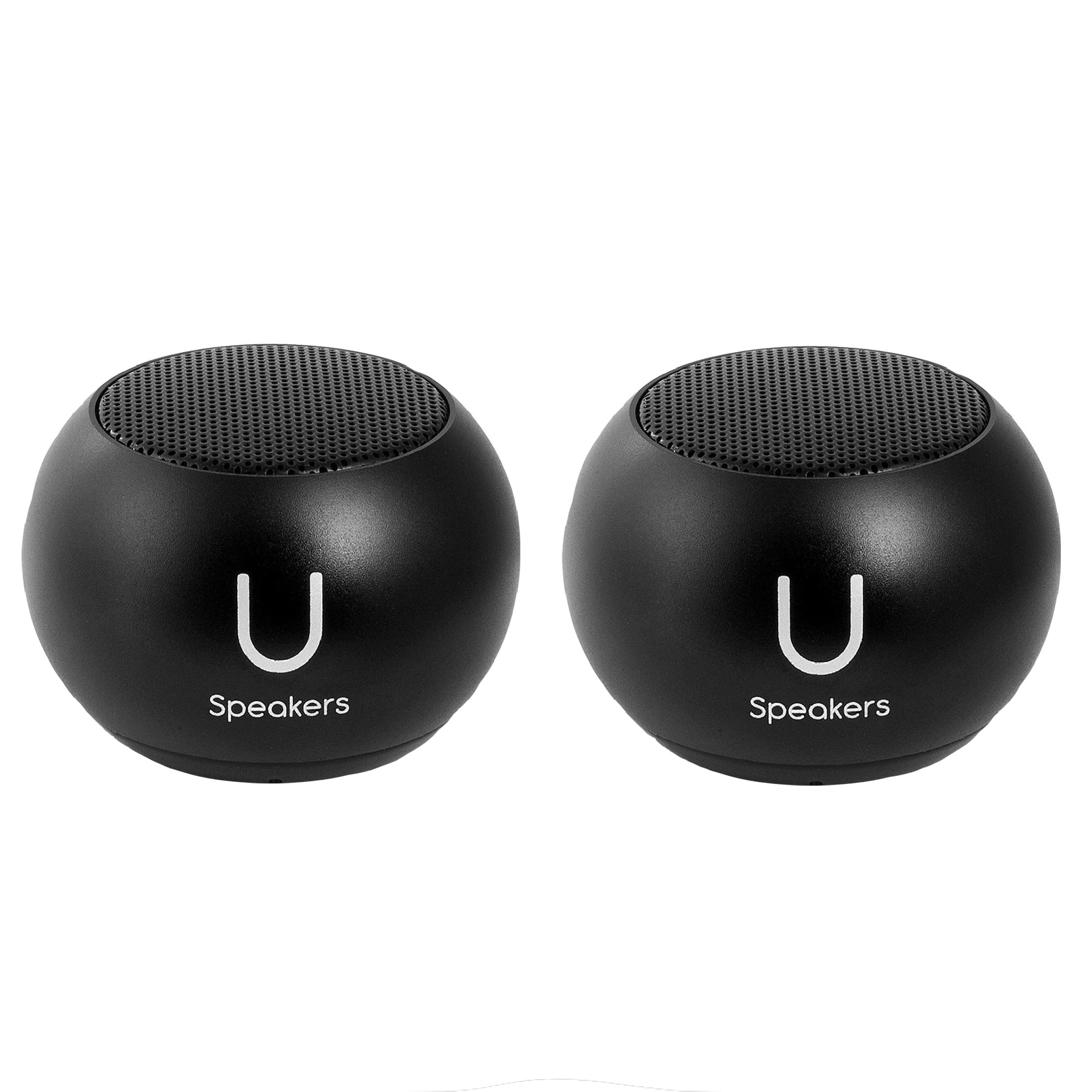 Fashionit U Speakers Mini Bluetooth Computer Speaker 2-Pack Bundle with ...