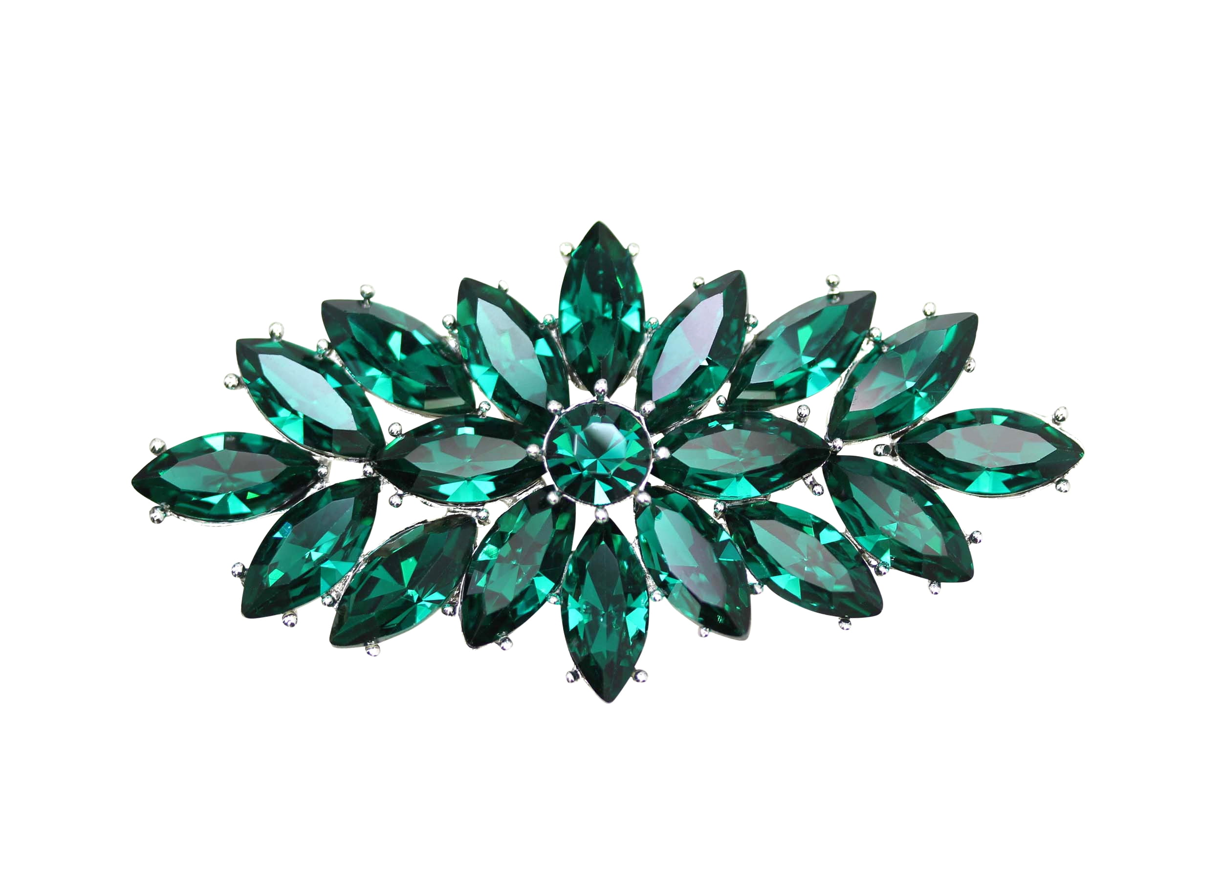 Faship Gorgeous Marquise Big Pin Brooch Emerald Color Green - Walmart.com