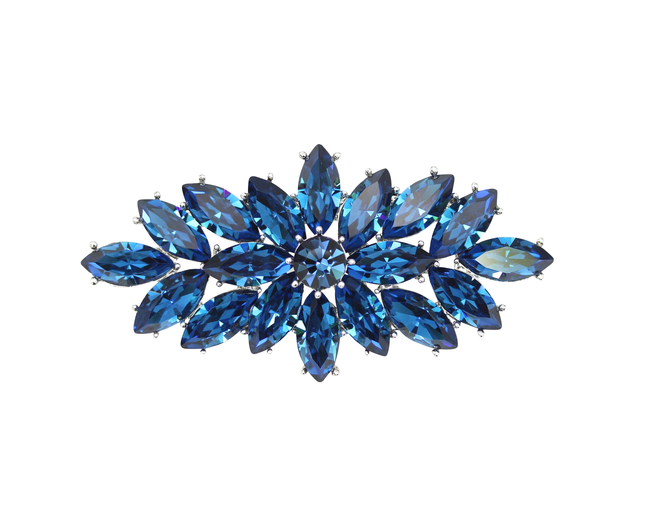 Faship Marquise Big Pin Brooch Gorgeous Navy Blue Crystal - Walmart.com
