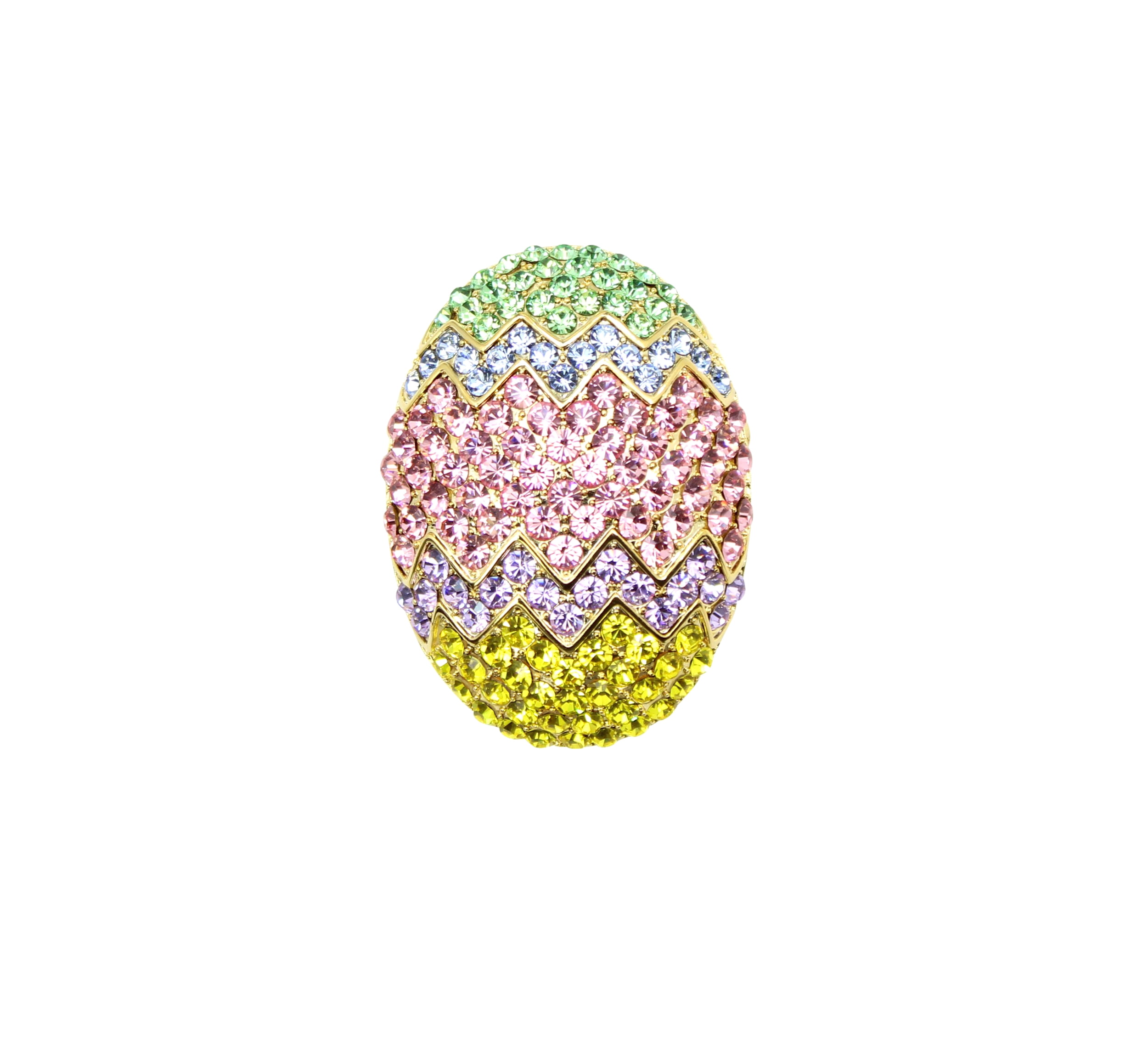 Faship Multicolors Rhinestone Crystal Big Easter Egg Pin Brooch ...