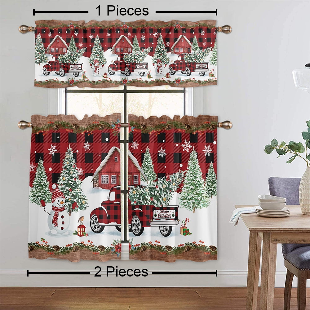 Fashnice Slot Top Thermal Insulated Short Window Curtain Rod Pocket ...