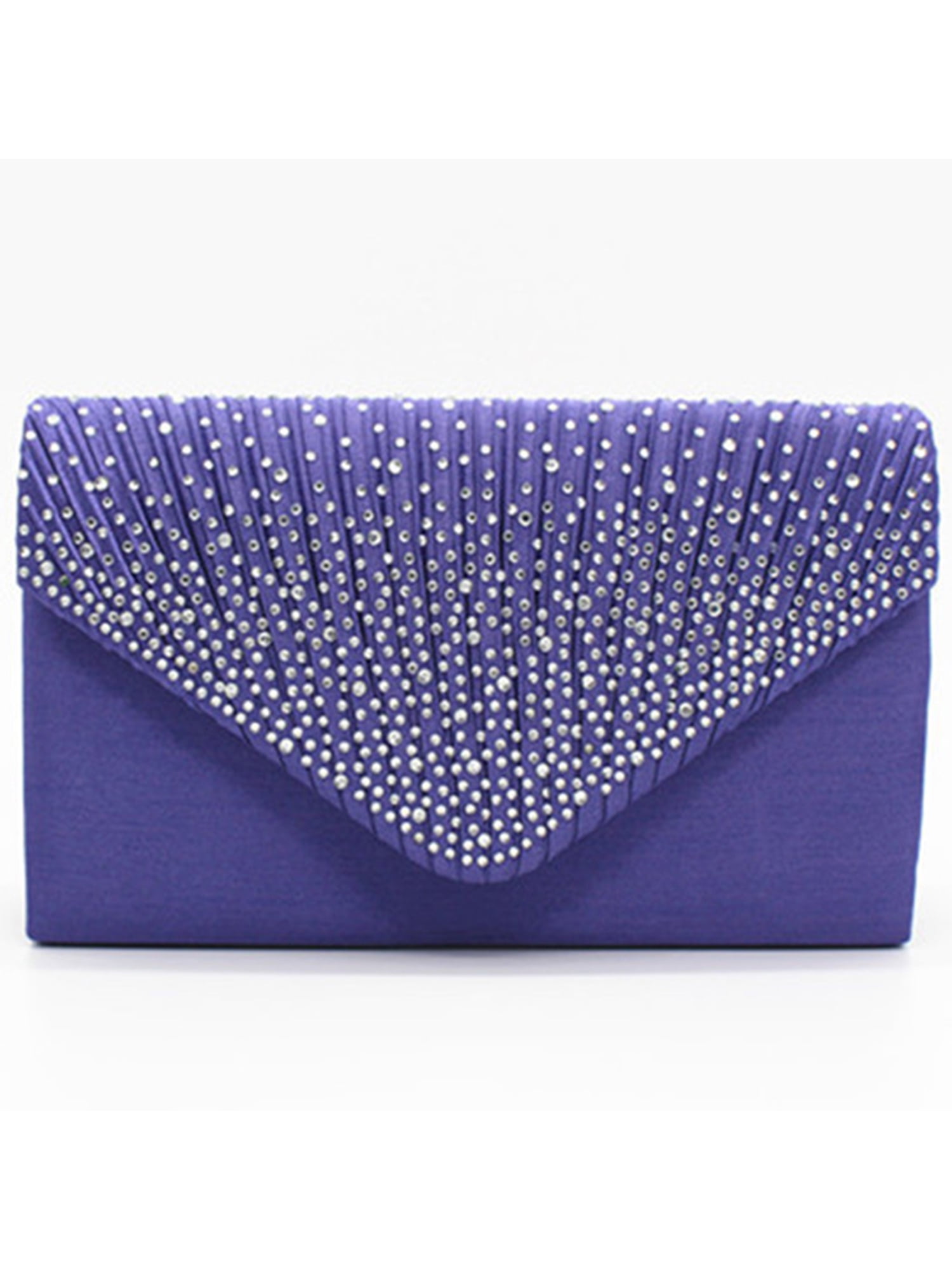 Fashnice Women Designer Shoulder Bag Buckle Formal Handbag Crossbody Satin Wedding Purse ...