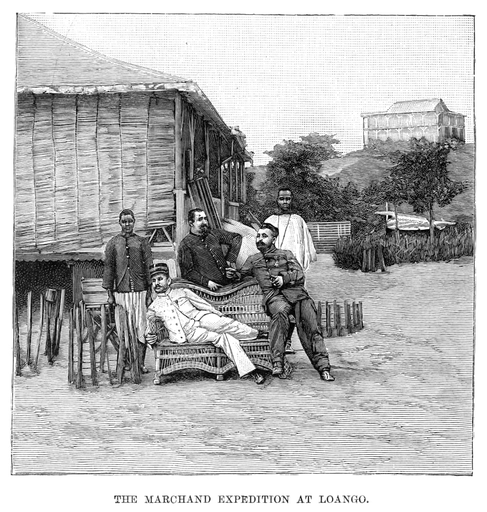 Fashoda Incident 1898. Nofficers Of The French Expedition Led By Jean ...