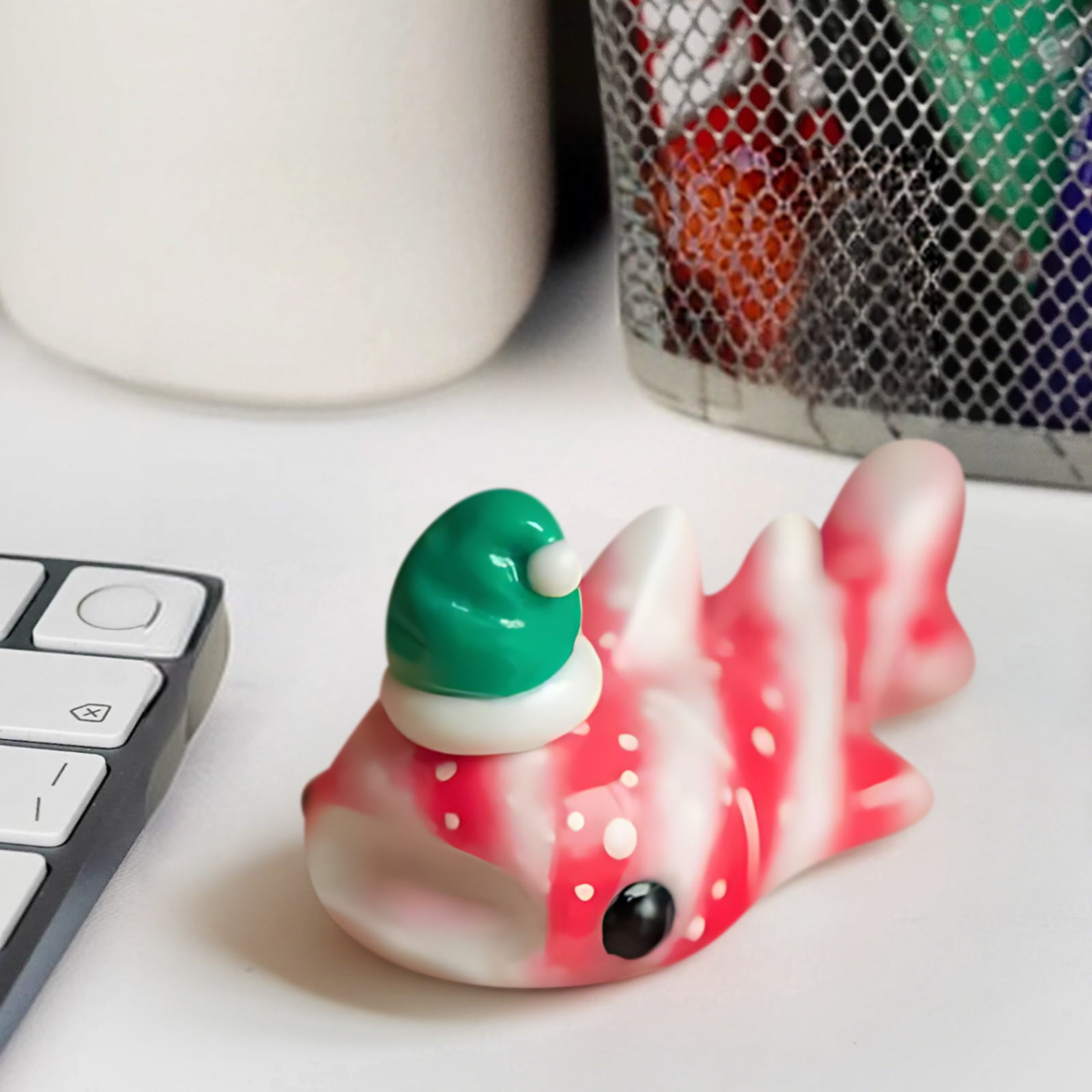 Fasiaou 1 Counts Handmade Whale Shark Figurine, Polymer Clay Sculpture ...