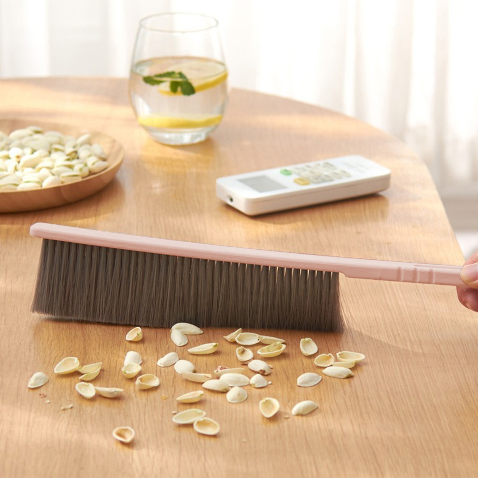 Fasiaou 1 Pieces Plastic Dust Brush, Hand Broom Bench Brush with Long ...