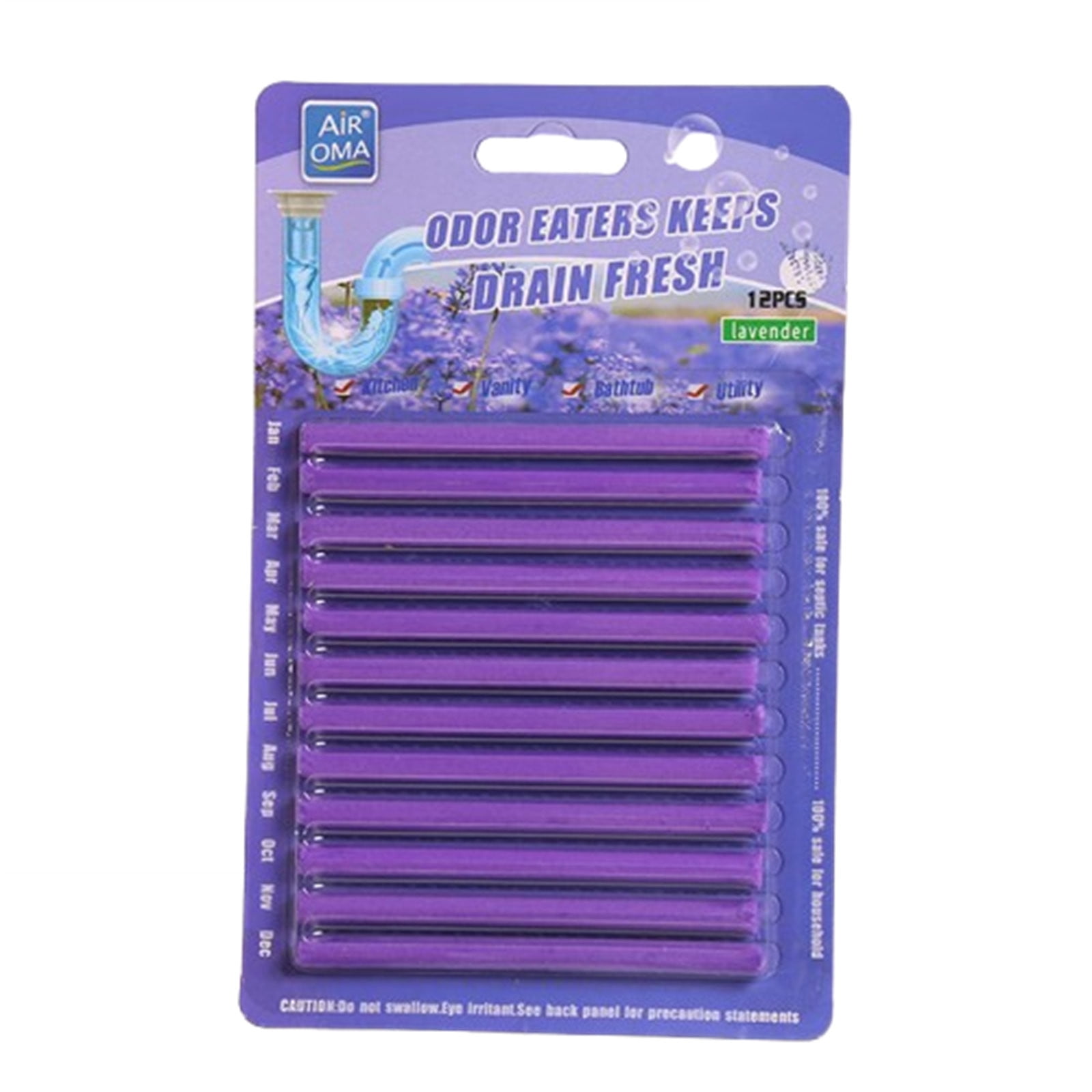 Fasiaou 12pcs Drain Sticks Drain Cleaner Sticks Drain Sink Deodorizer ...