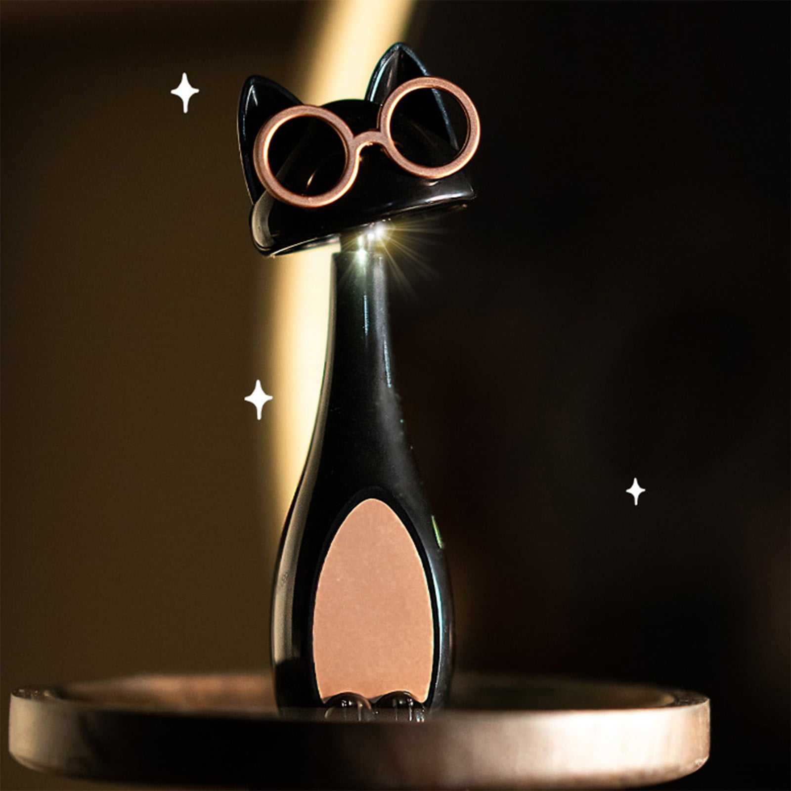 Fasiaou 2 Counts Cute Cat Night Light Rechargeable LED Bedside Lamp ...