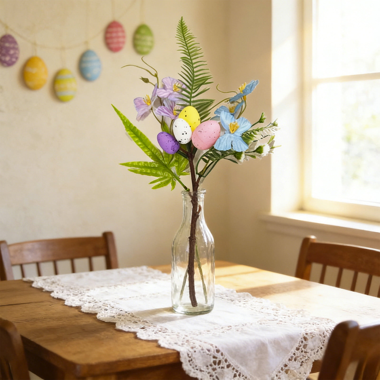 Fasiaou 2 Counts Easter Berry Eggs Cuttings Artificial Decorations ...