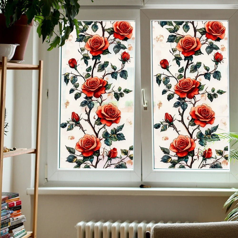 Fasiaou 2 Packs Green Plants Wall Decals for Bedroom Living Room Home ...