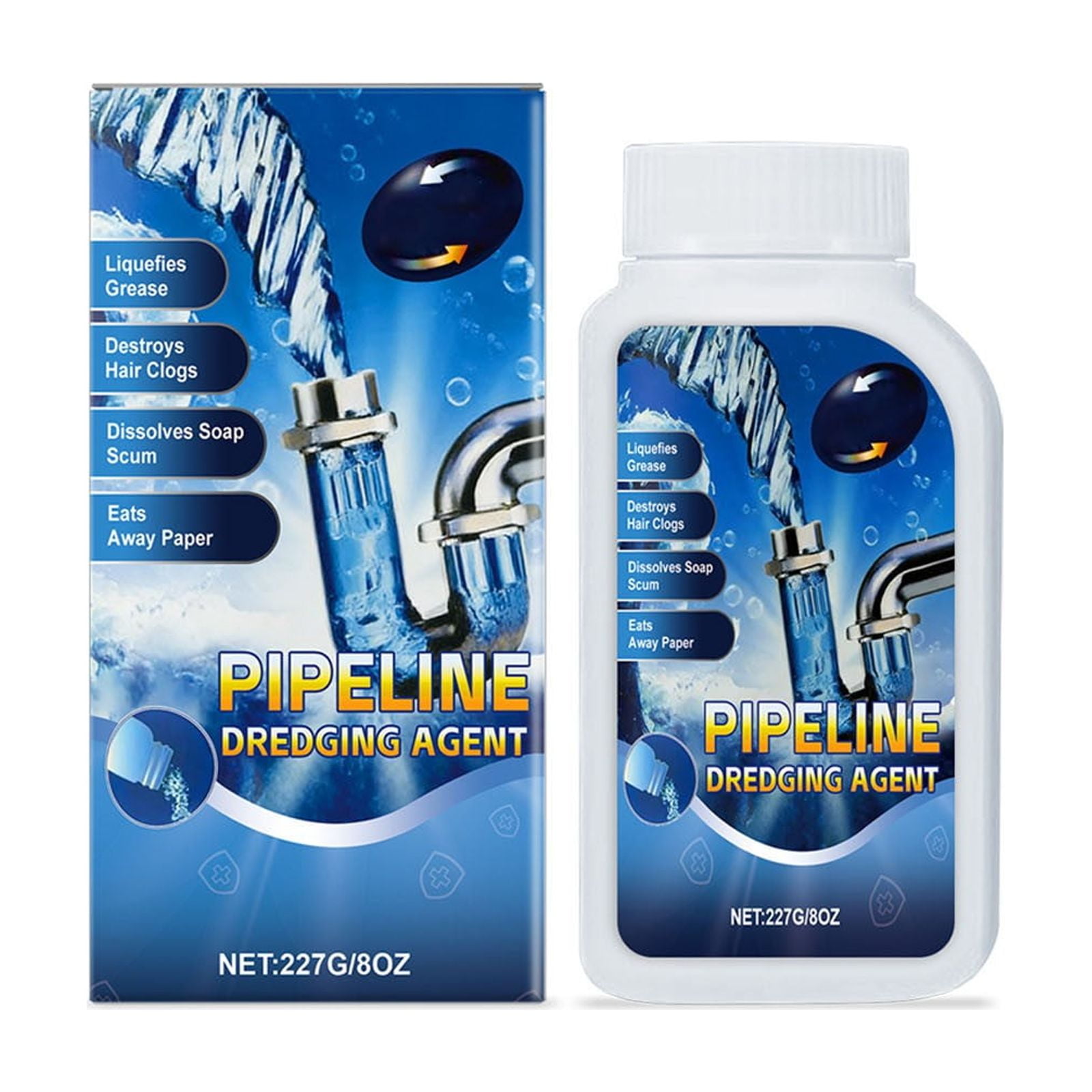 Fasiaou 227ml Powerful Clog Remover, Drain Cleaner for Kitchen ...