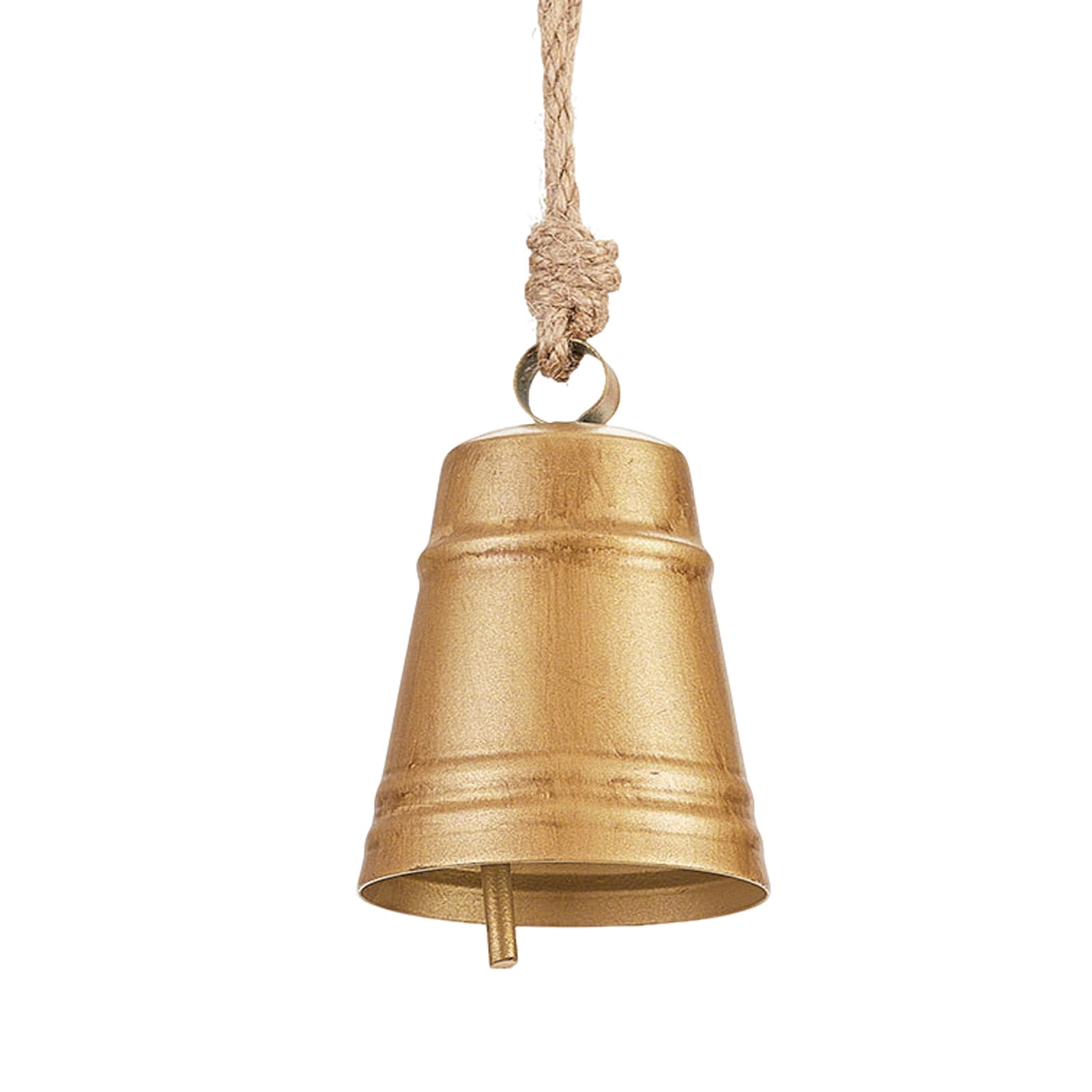 Fasiaou 3 Packs Vintage Christmas Cow Bells Decor Rustic Metal Hanging ...