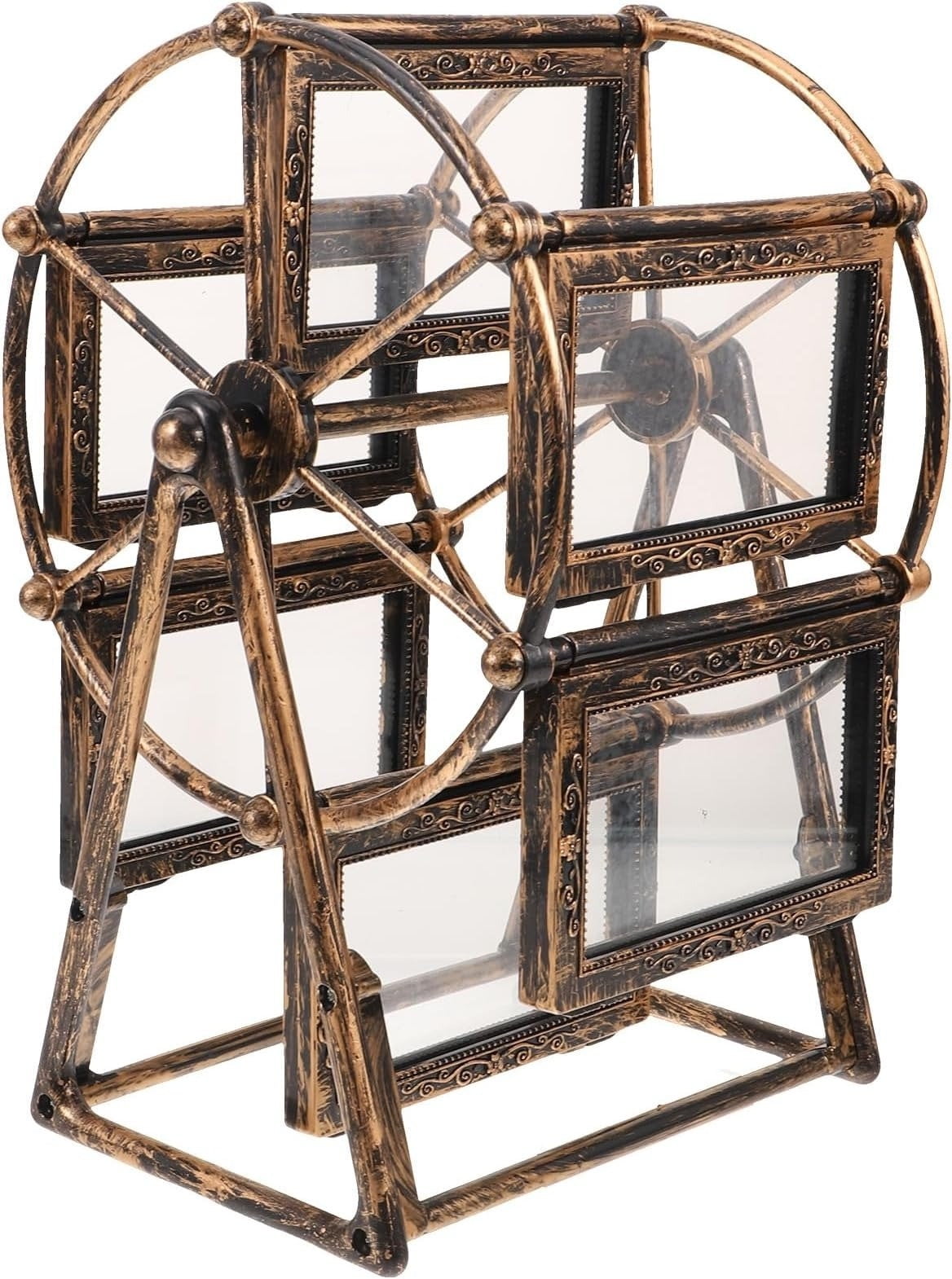 Fasiaou 3 Packs Vintage Rotating Ferris Wheel Photo Frame 6 Picture ...