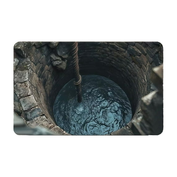 Fasiaou 3D Optical Illusion Trap Doormat with Superior Water Absorption ...