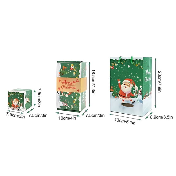Fasiaou 4 Counts Merry Christmas Surprise Gift Box with Bouncing Pop Up ...