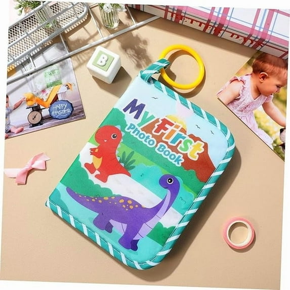 Fasiaou 4 Counts Newborn Memory Photo Album Portable Keepsake Organizer ...