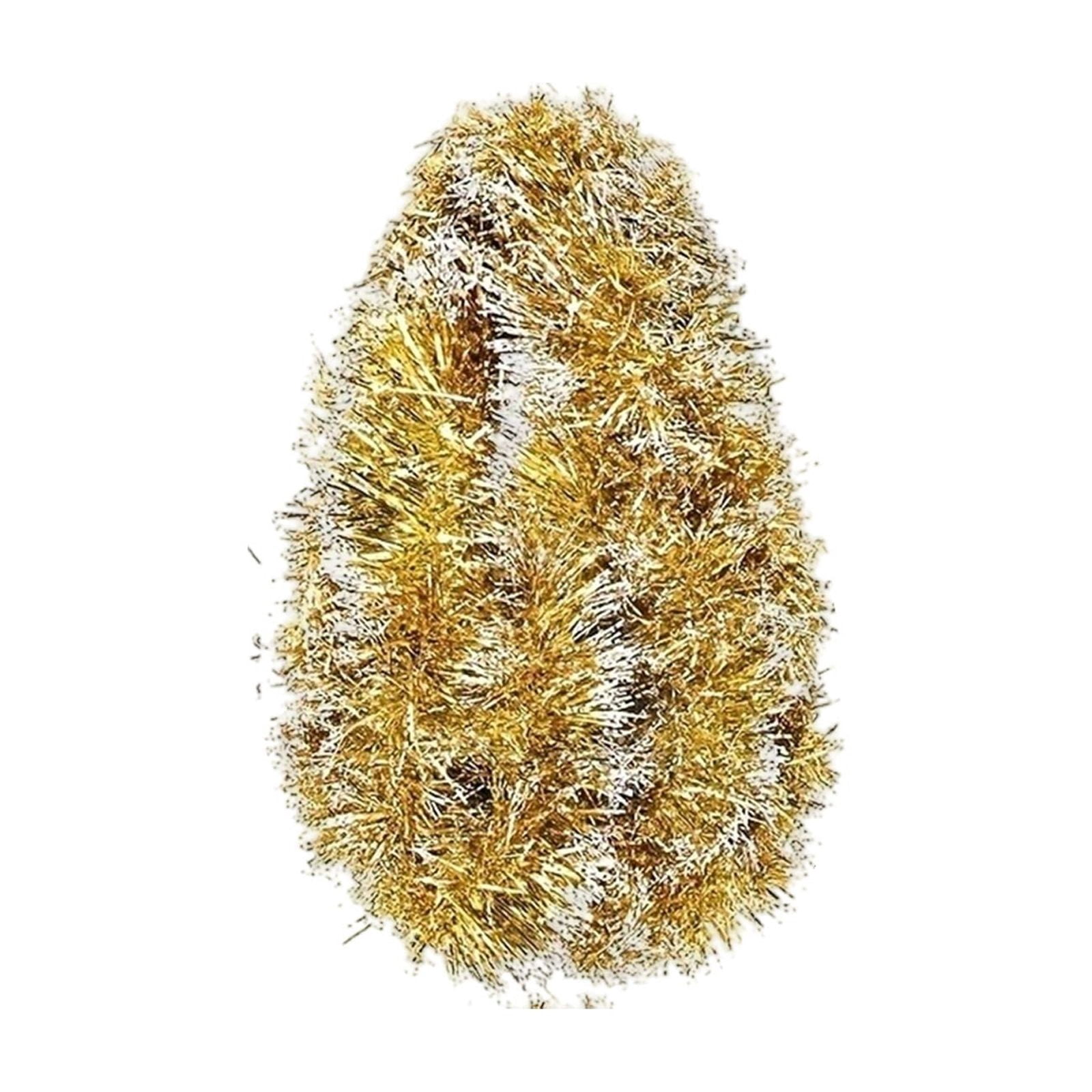 Fasiaou 6.67 ft Christmas Tinsel Garland Decor Glitter Metallic Twist ...