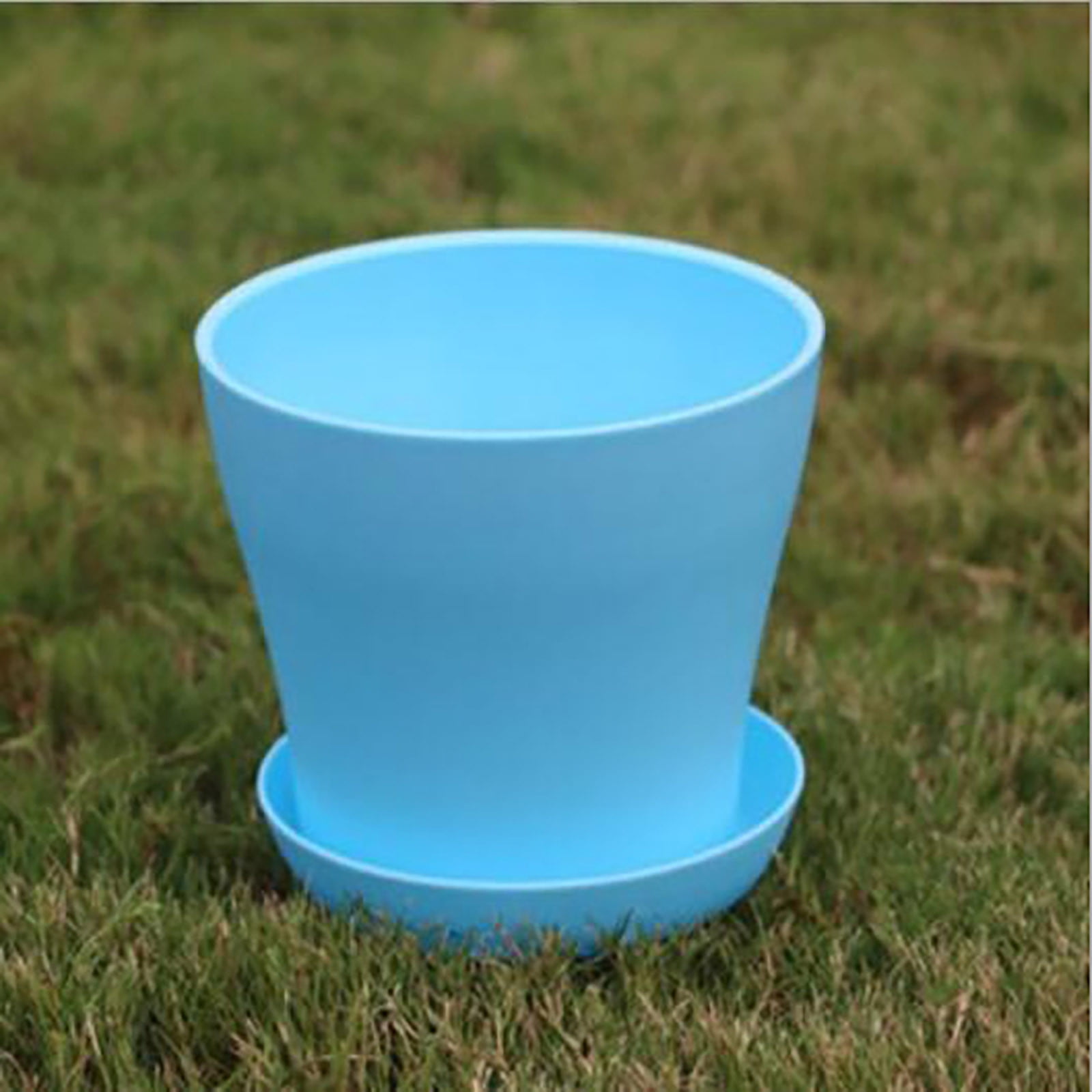 Fasiaou 6 Inch Flower Pots Planters for Outdoor Indoor, 1 Pack Plastic ...