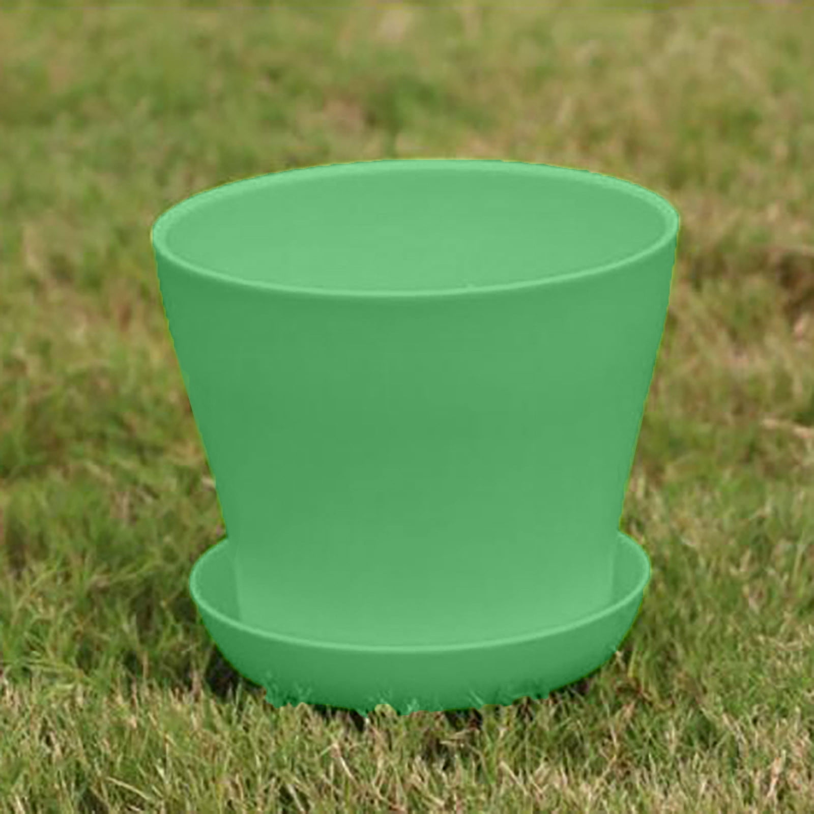 Fasiaou 6 Inch Flower Pots Planters for Outdoor Indoor, 1 Pack Plastic ...