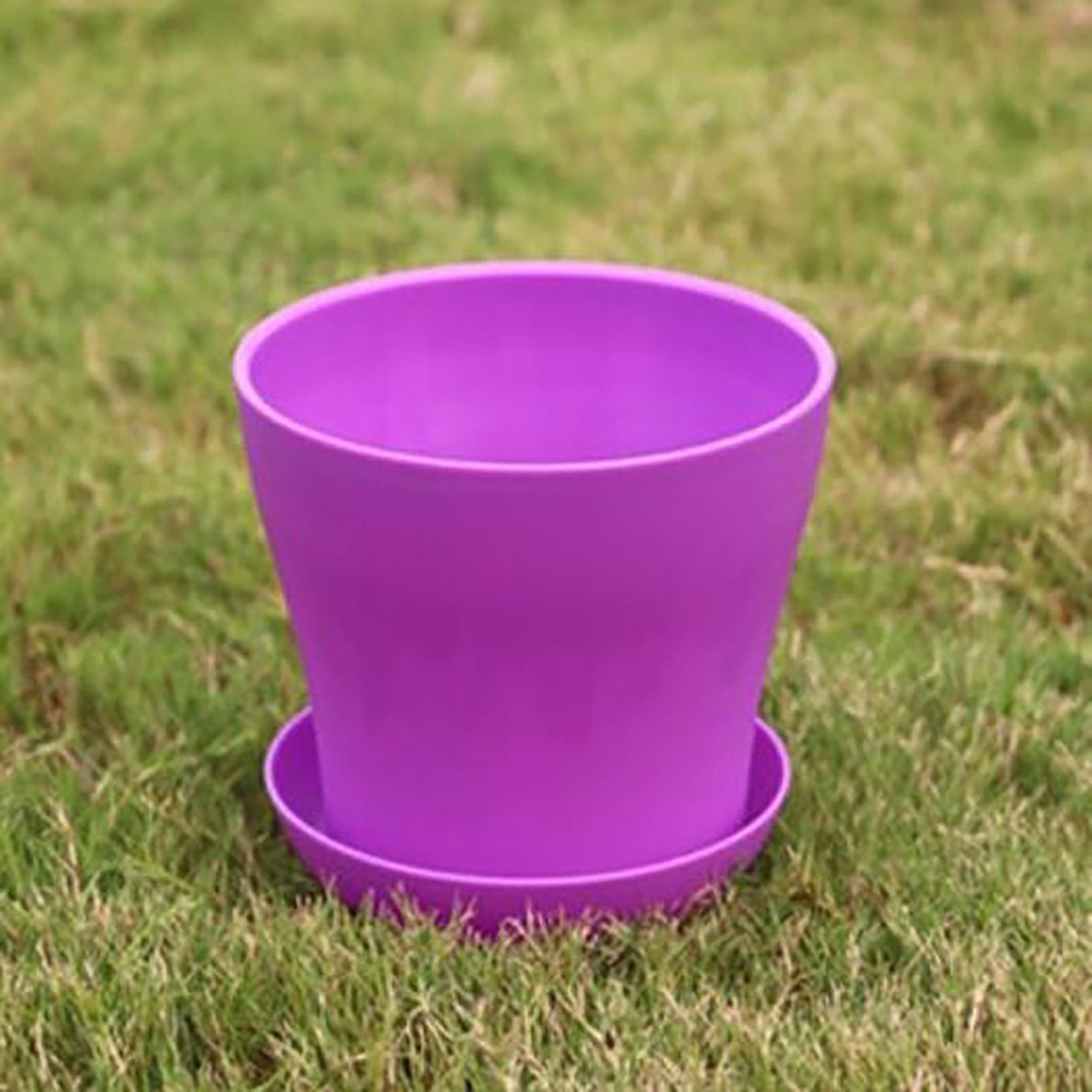 Fasiaou 6 Inch Flower Pots Planters for Outdoor Indoor, 1 Pack Plastic ...