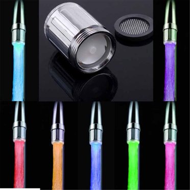 4 Pack Colorful LED Water Faucet with 3 Colors Changing , RC-F04 Water ...